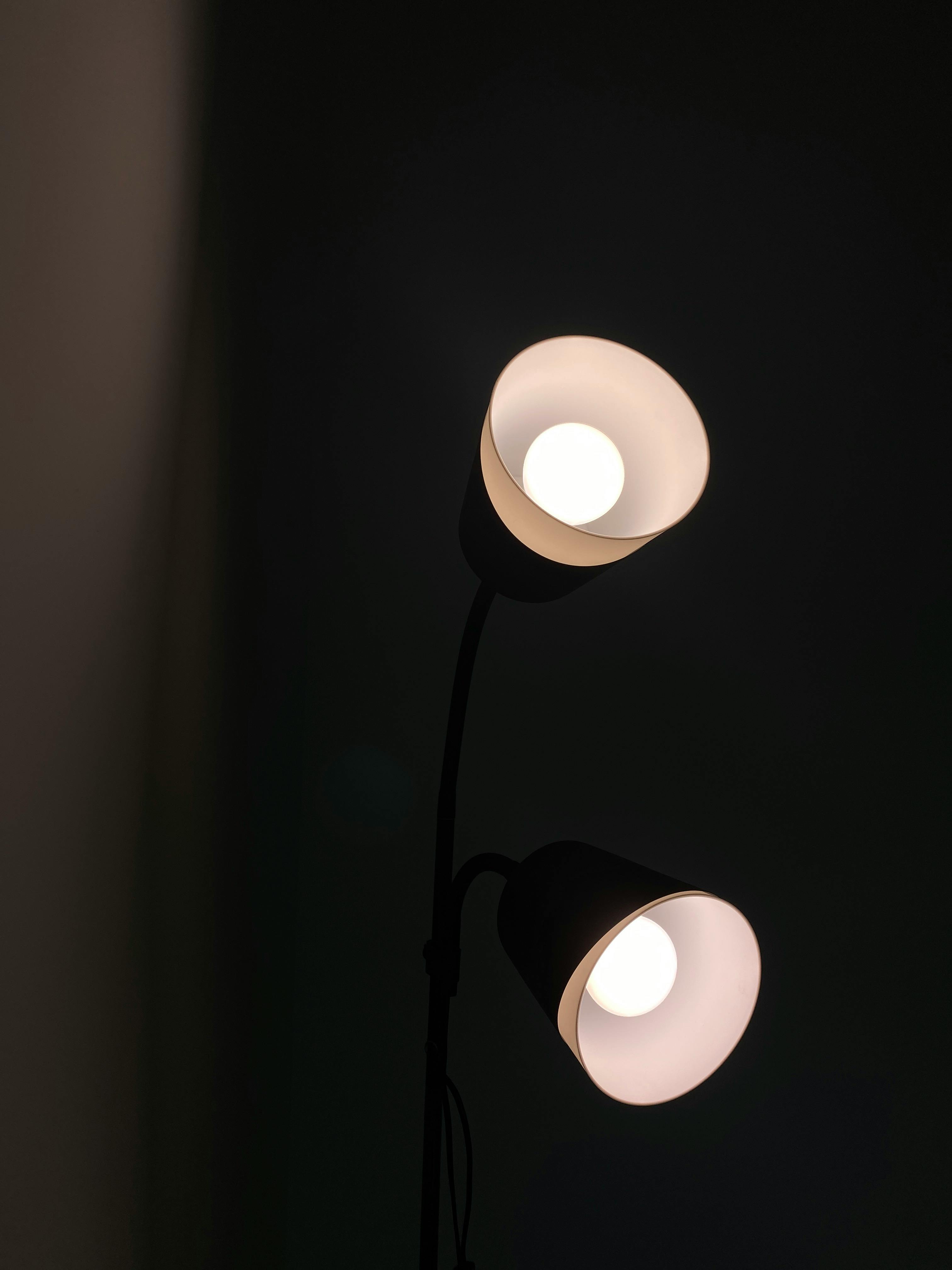 Close-Up Shot of Lighted Lamps · Free Stock Photo
