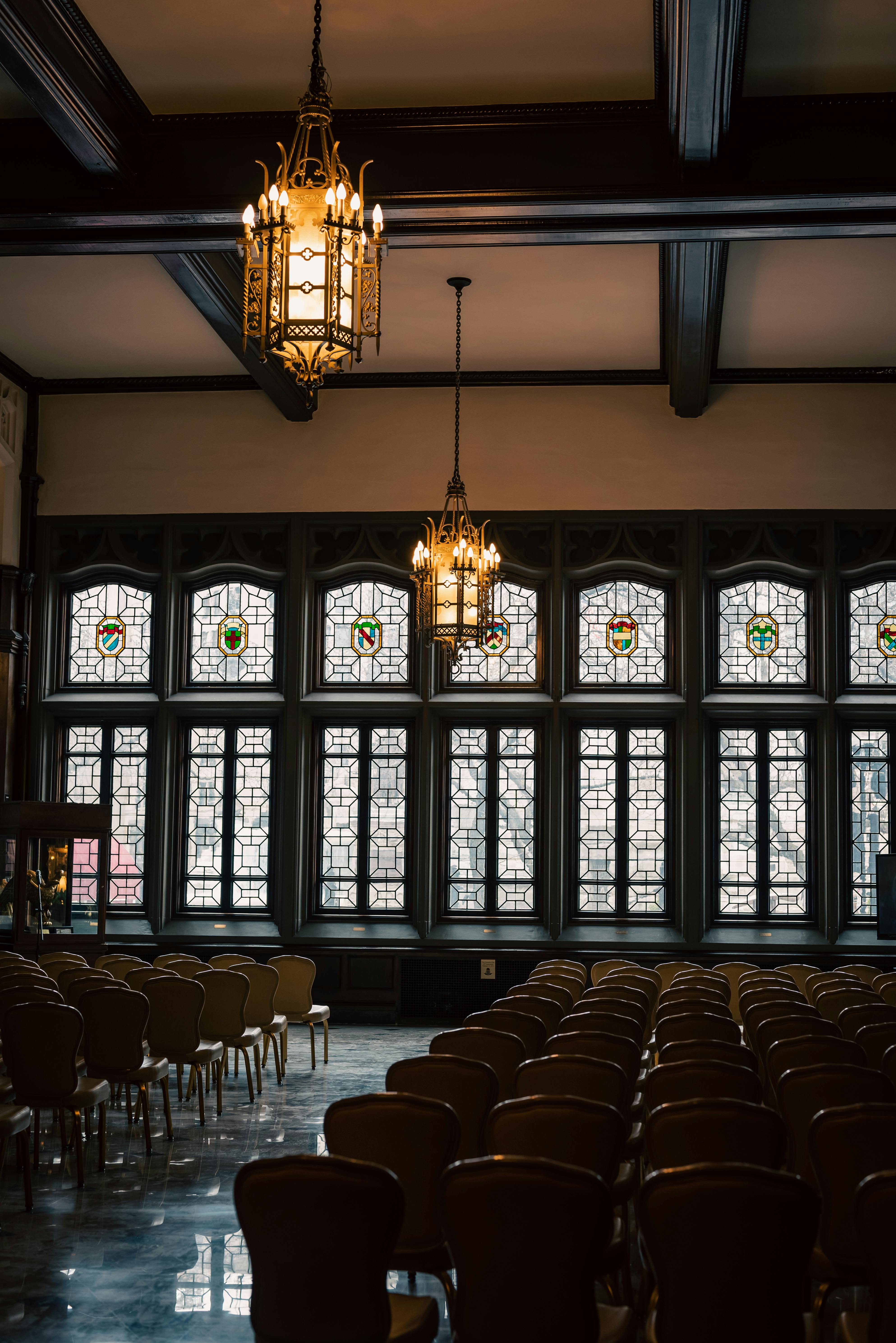 Hanging Lamps Inside a Room · Free Stock Photo