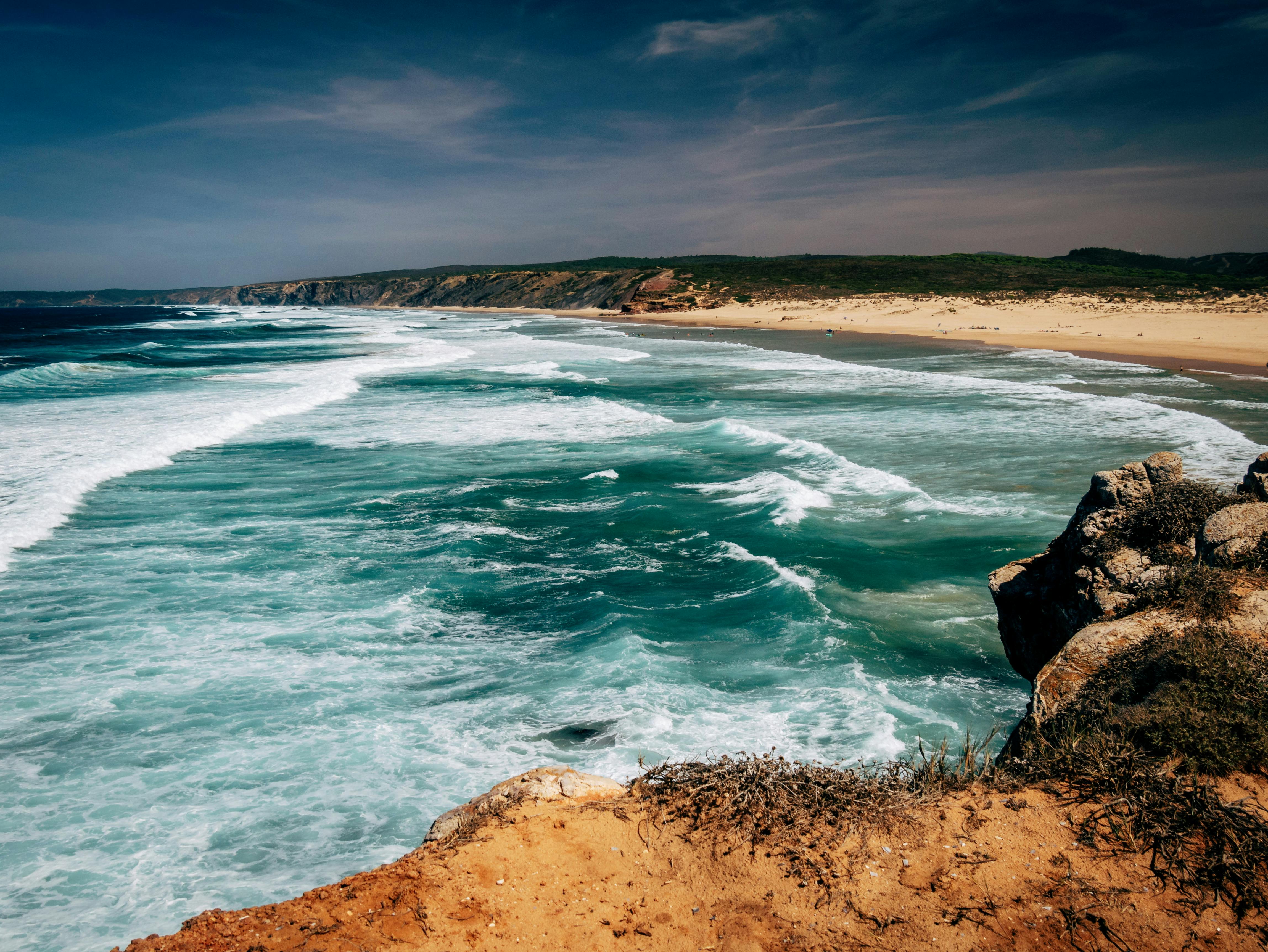 Aerial Photography of Beach Shore · Free Stock Photo