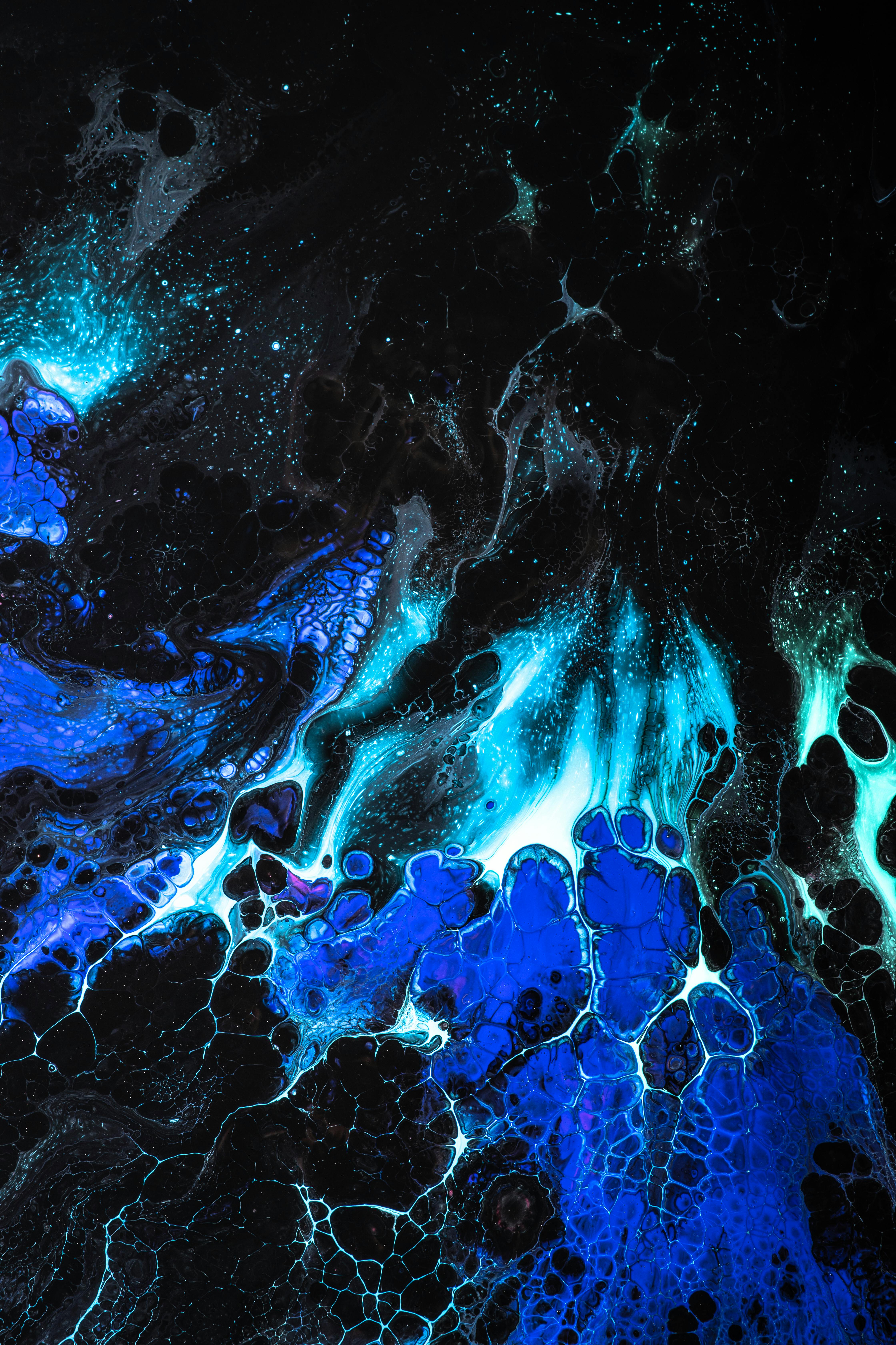 Black and Blue Abstract Art · Free Stock Photo