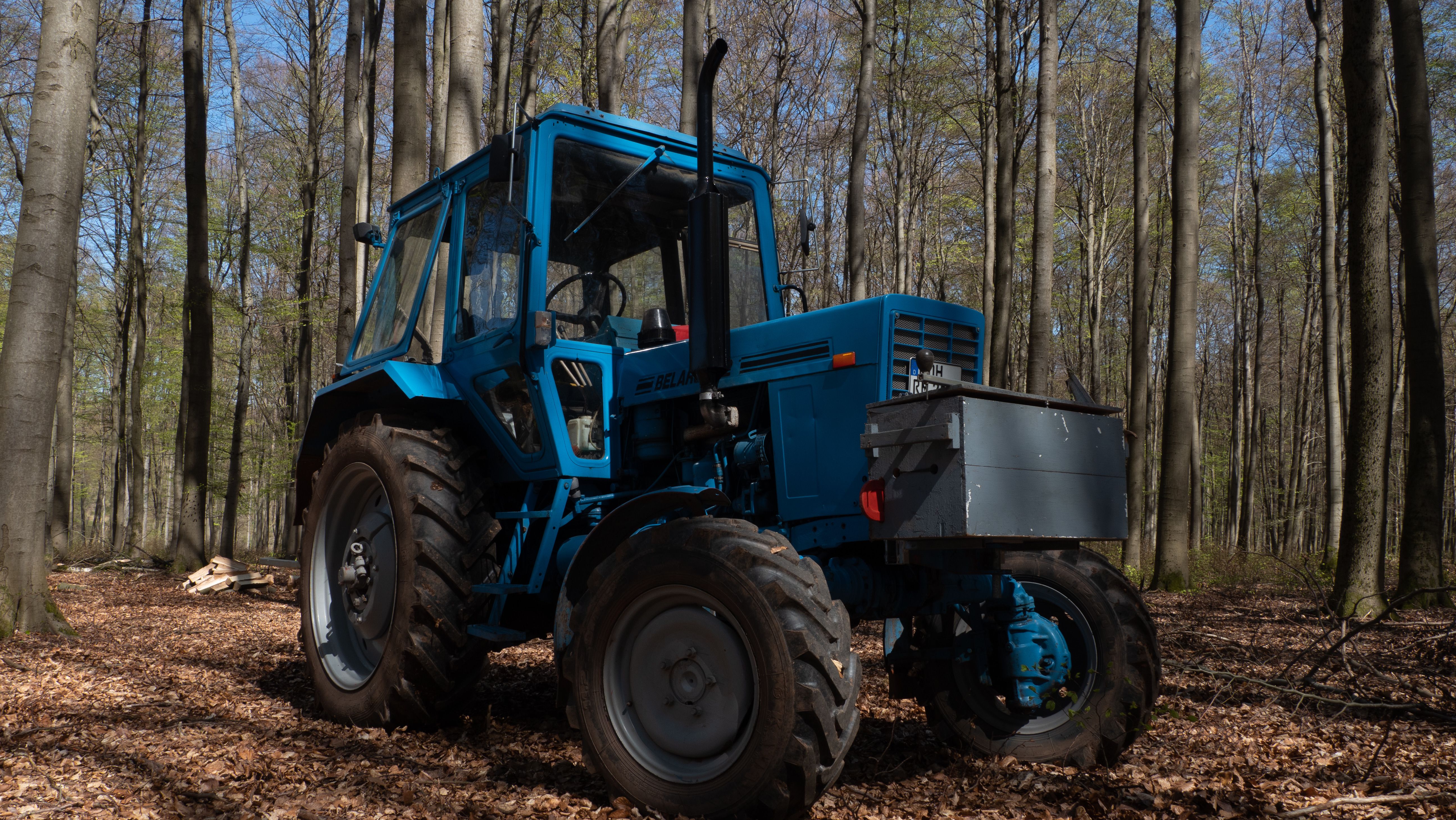 Photo of a Blue Tractor · Free Stock Photo