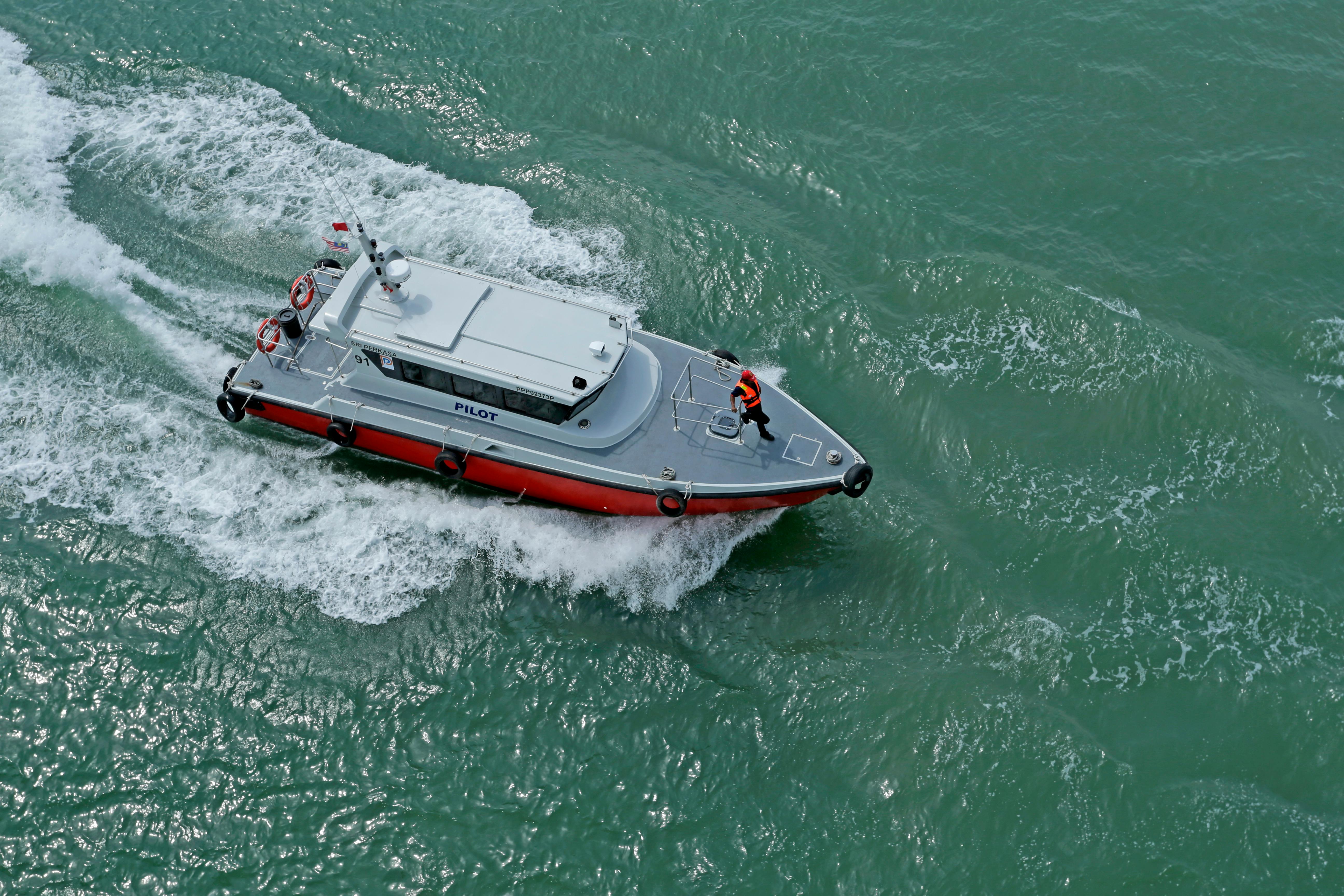 Aerial View Photo of Motor Boat on Sea · Free Stock Photo