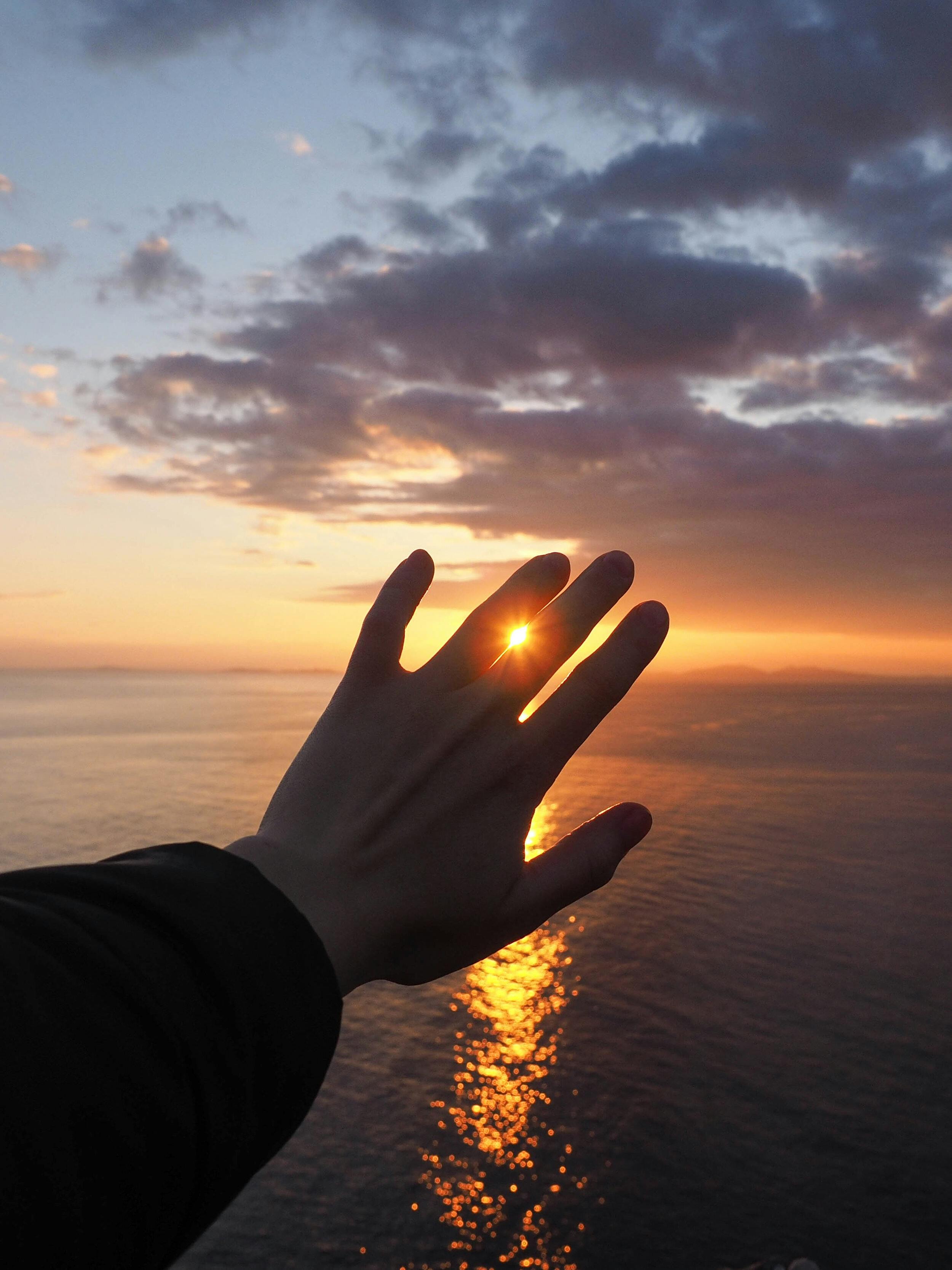 Photography of Hand During Sunset · Free Stock Photo