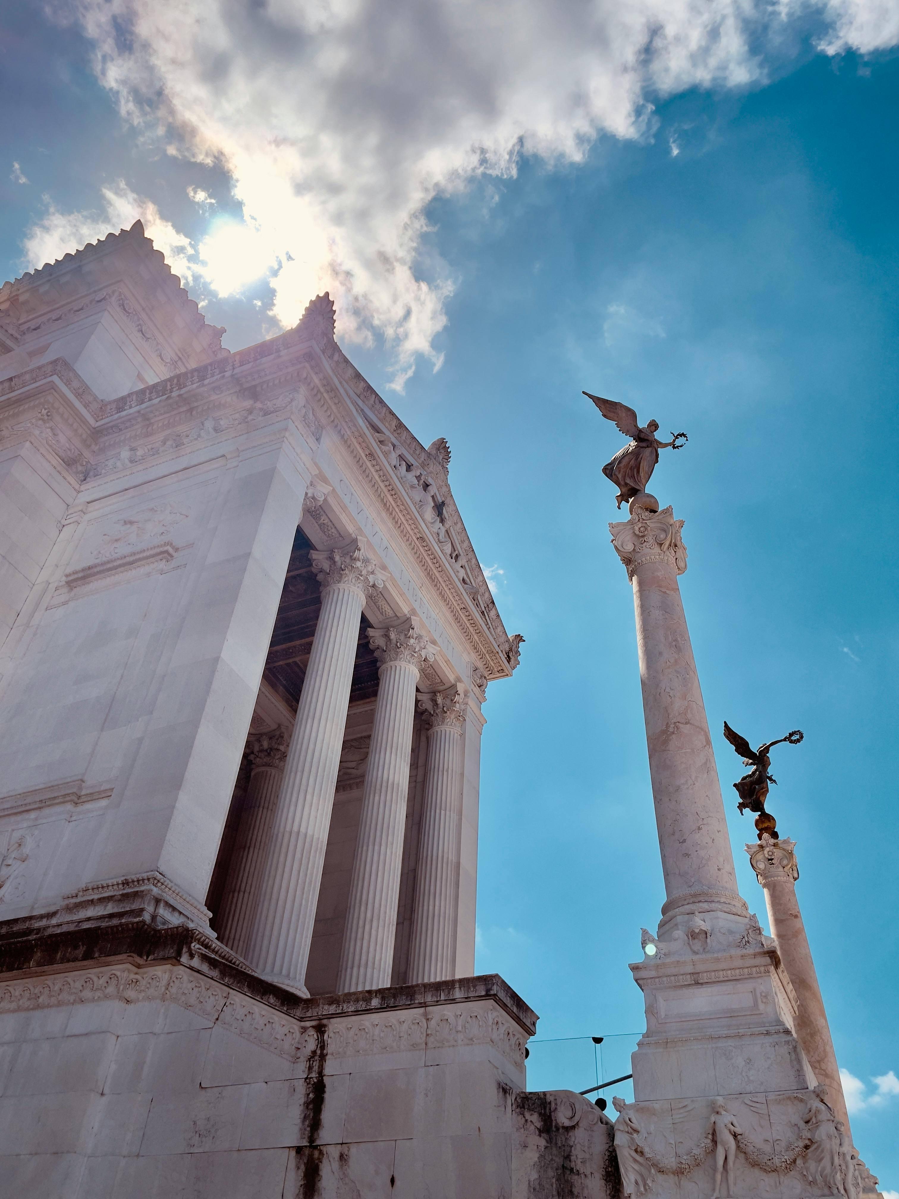 Element of amazing Vittoriano memorial in Rome · Free Stock Photo