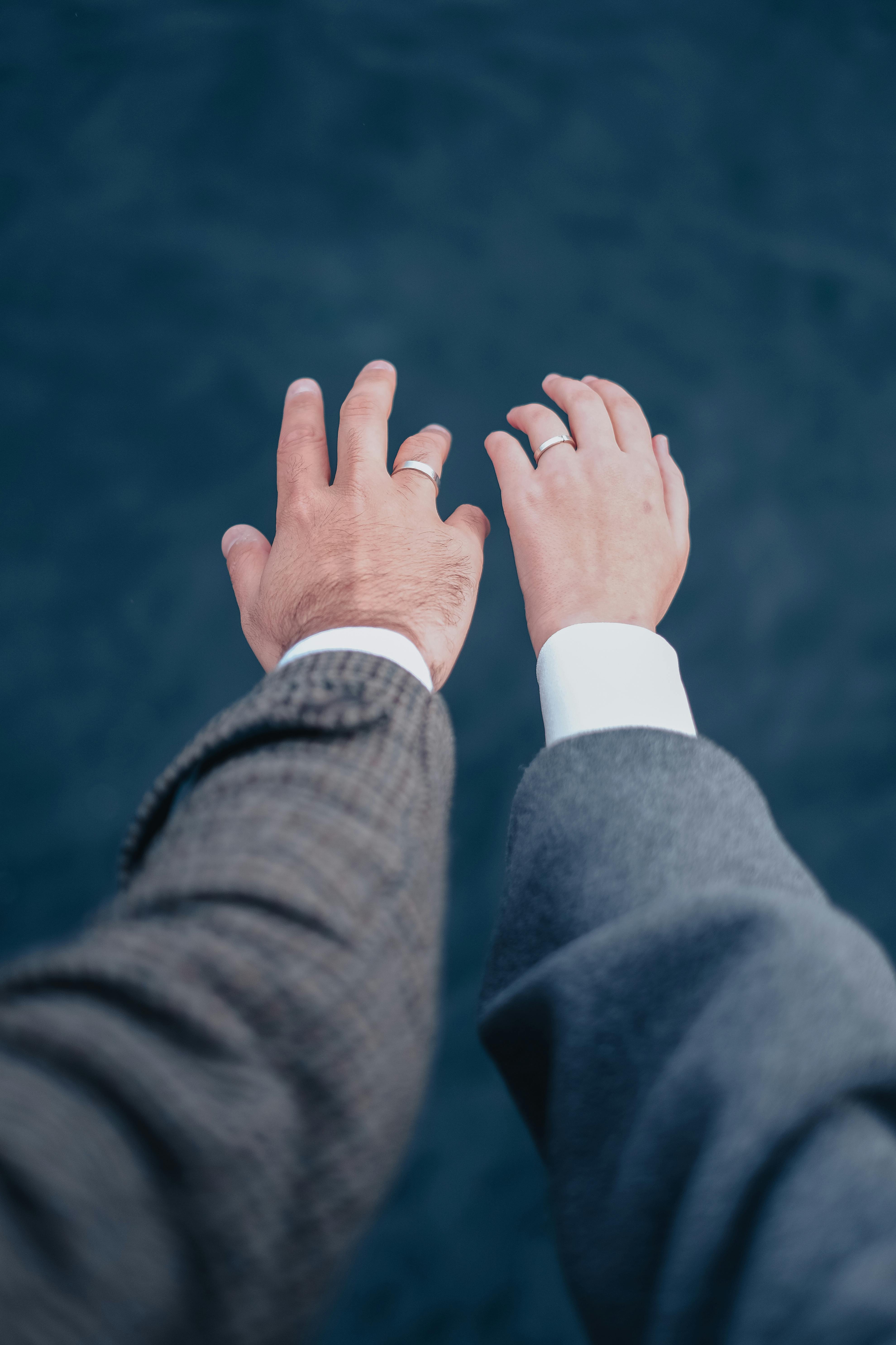 Smiling Man Holding One Hand on His Chest and Reaching the Other One ...