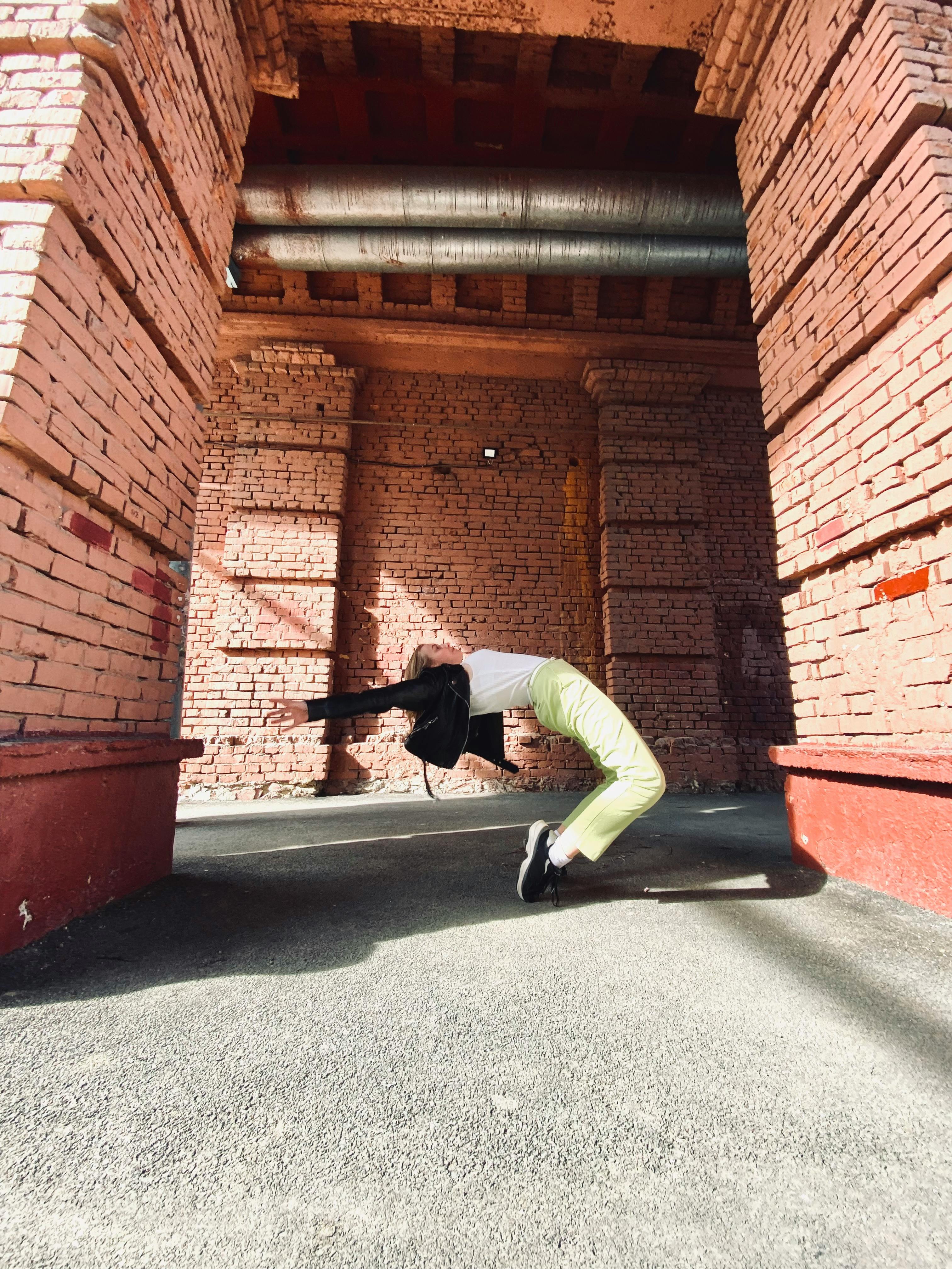 Person doing a Bending Position · Free Stock Photo