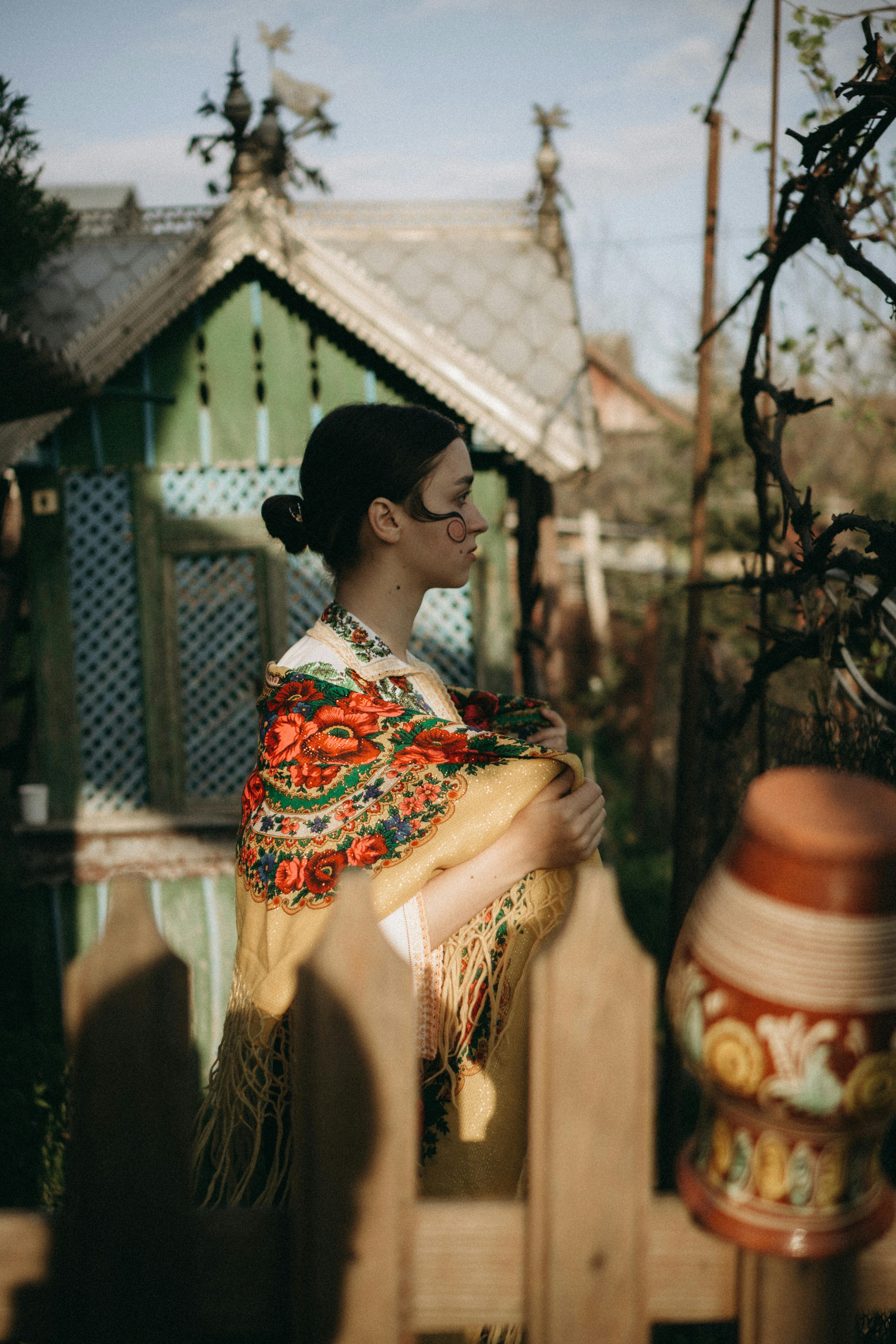 Young Woman in Traditional Wear · Free Stock Photo