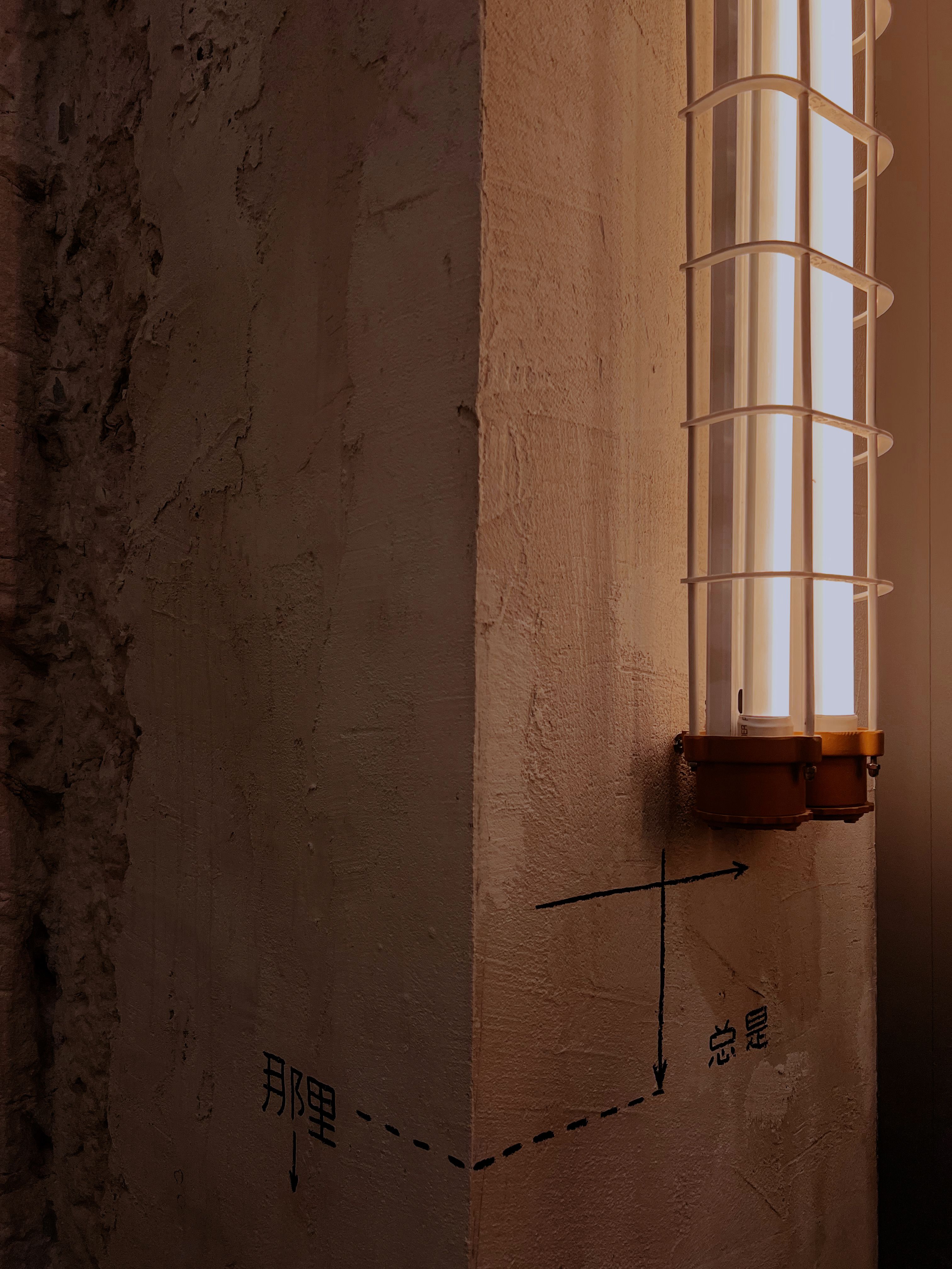 White Fluorescent Lights on the Wall · Free Stock Photo