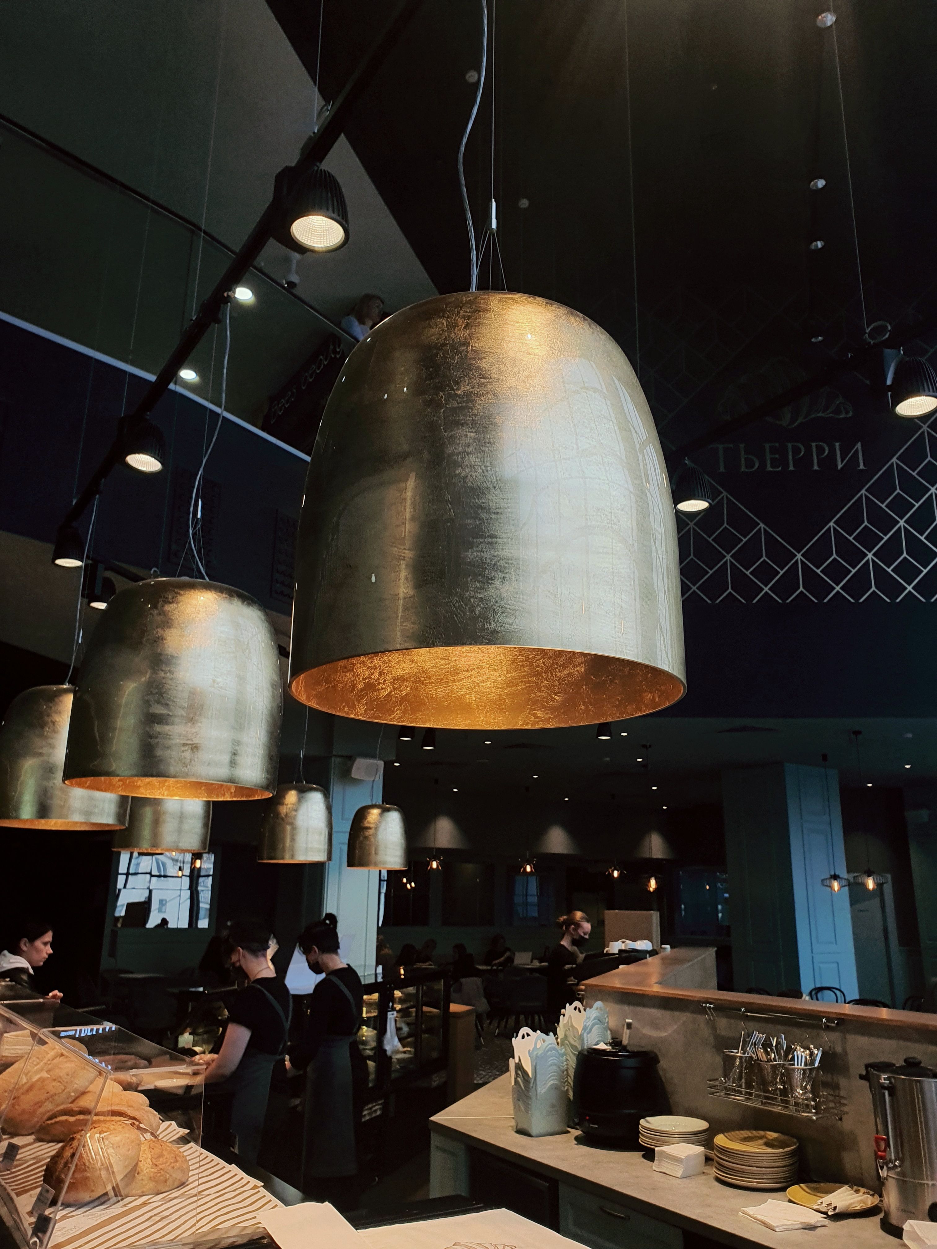 Photo of a Restaurant Interior with Sits, Tables and Bar Counter · Free ...