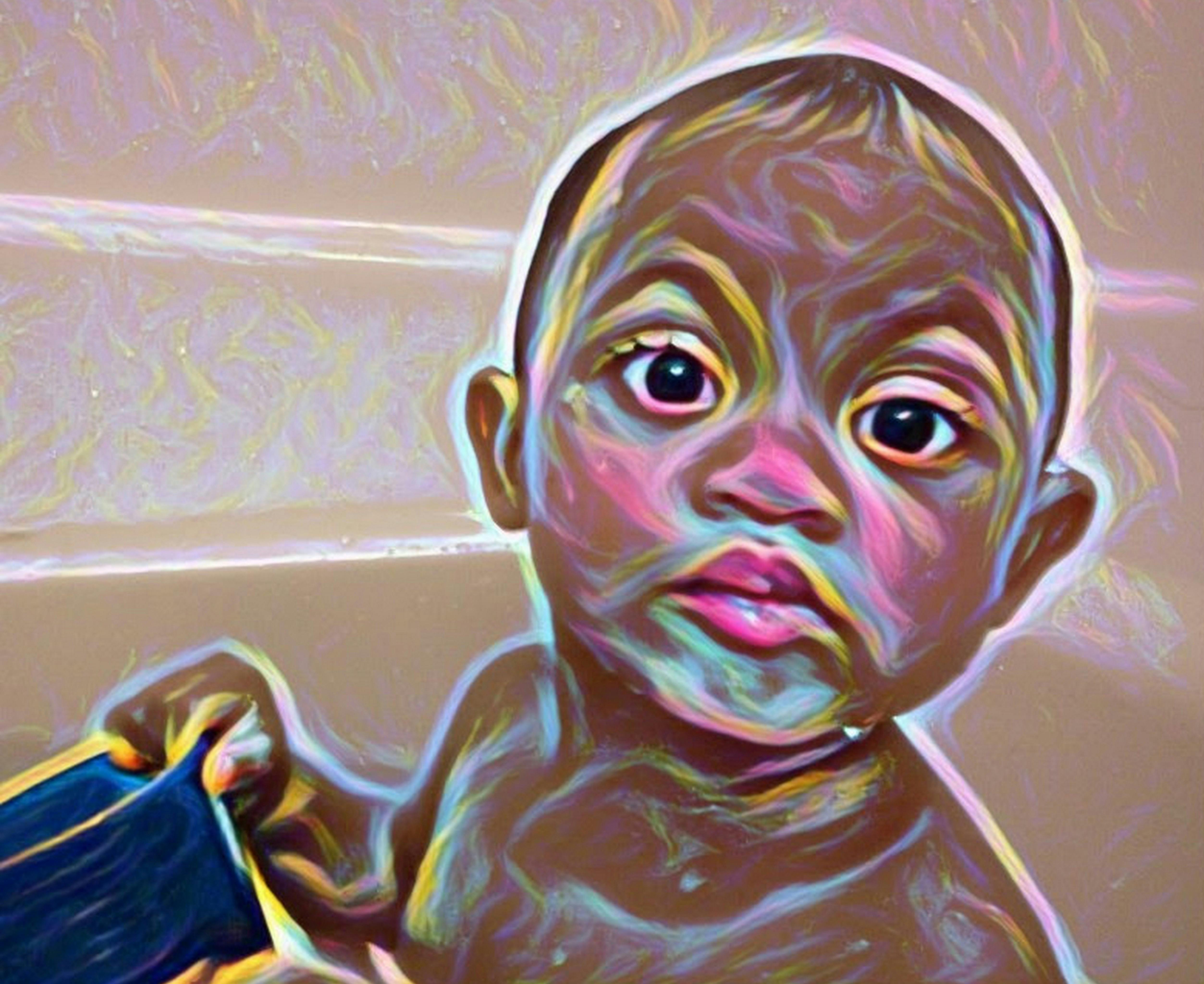 Free stock photo of art, baby, drip painting