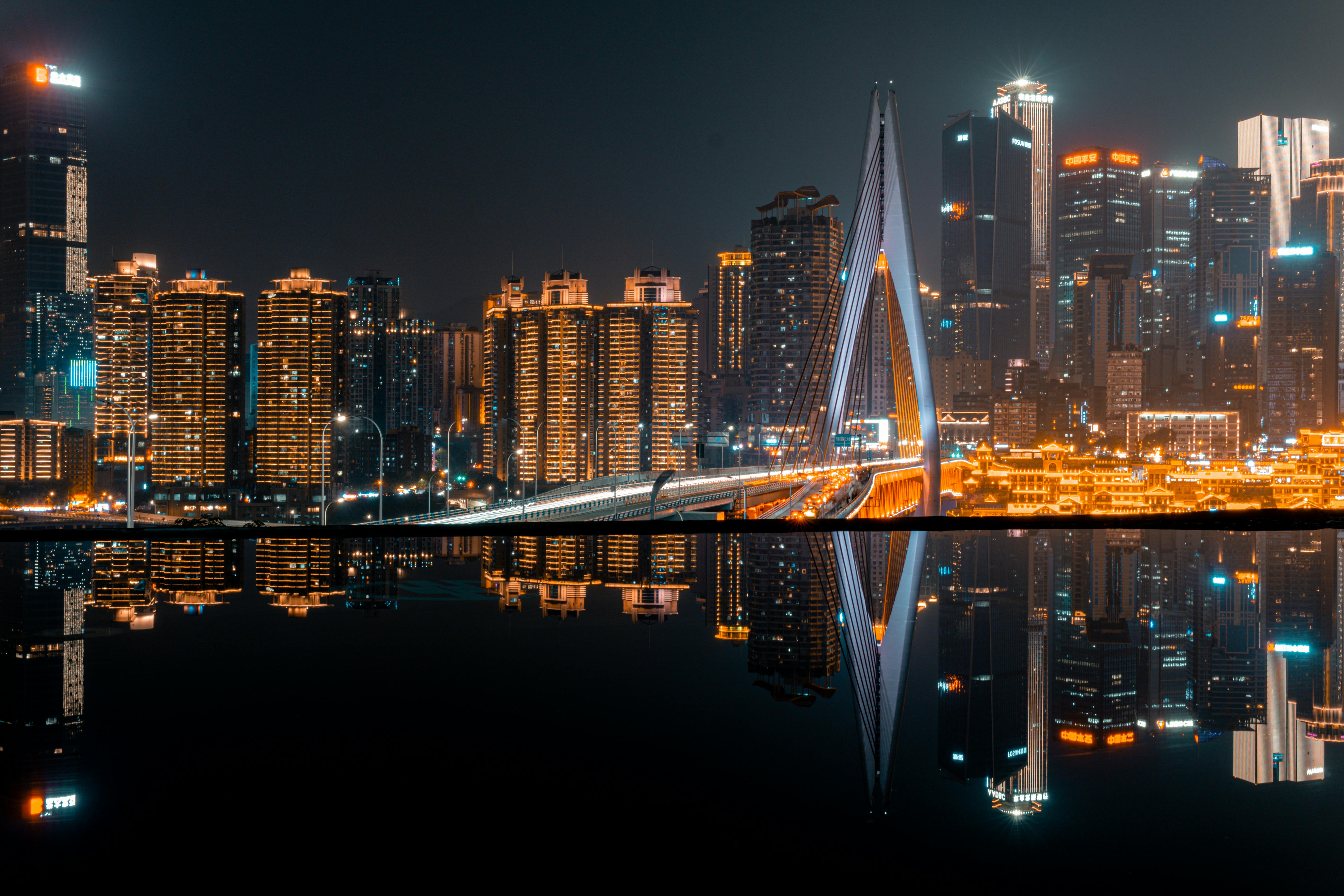 Live Wallpaper City Skyline At Night Photos, Download The BEST Free ...