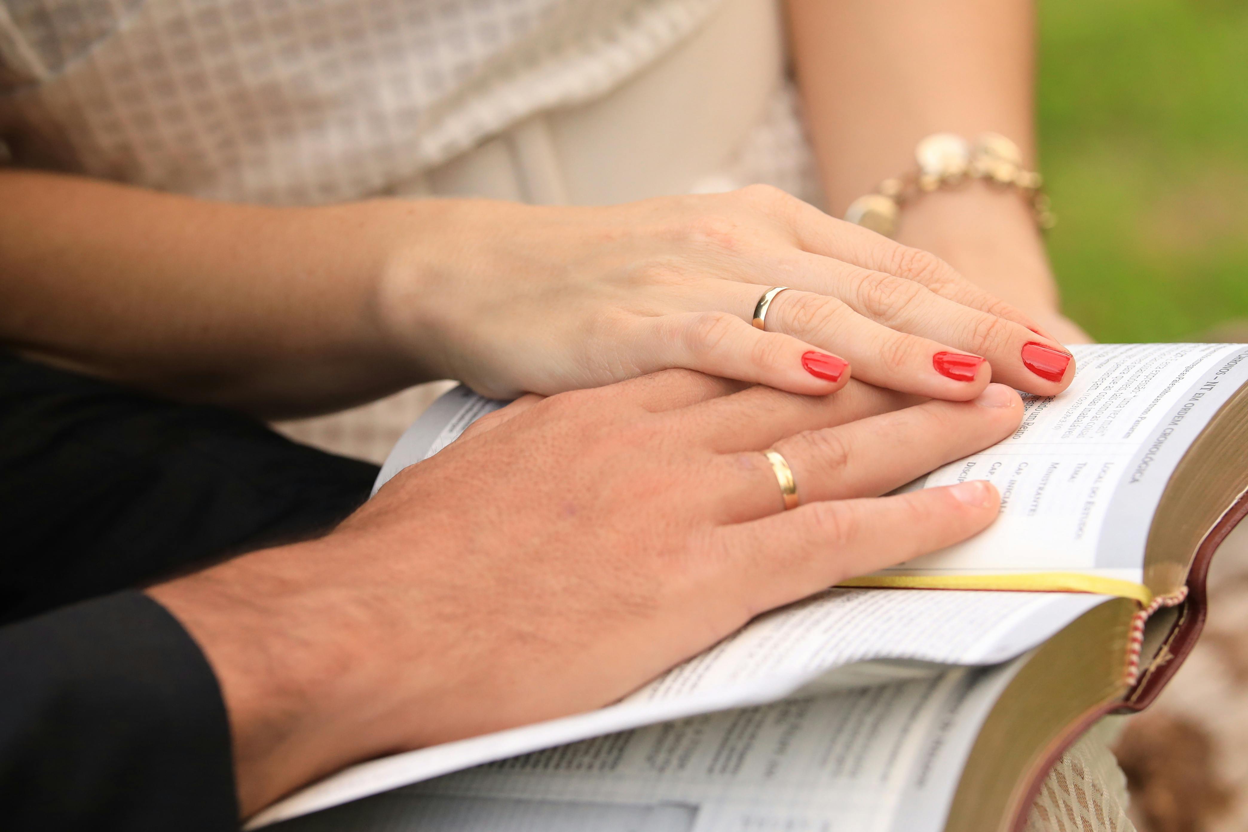 A Pair Of Open Hands Above A Bible Photos, Download The BEST Free A ...