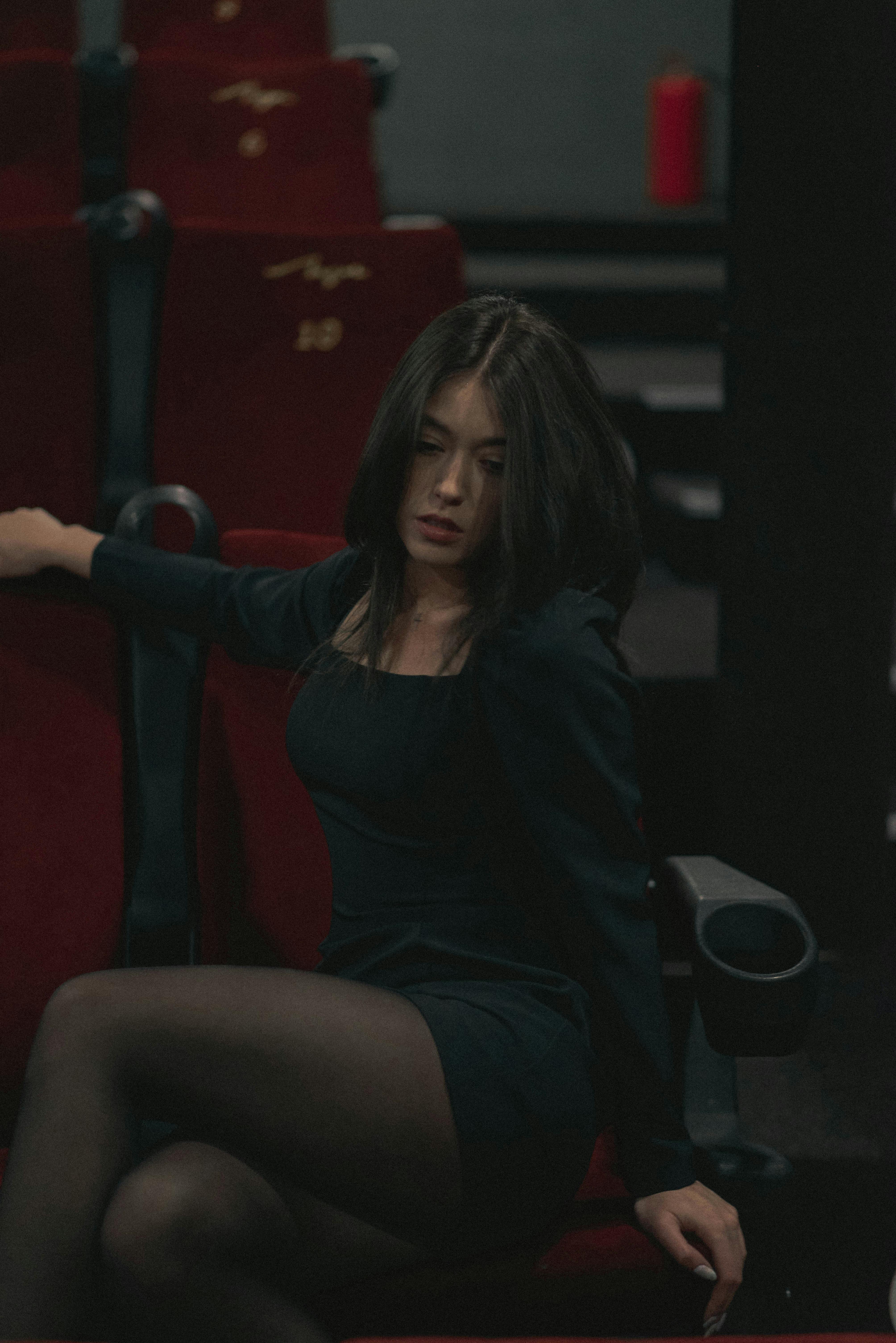 Stylish Woman with Legs Raised · Free Stock Photo