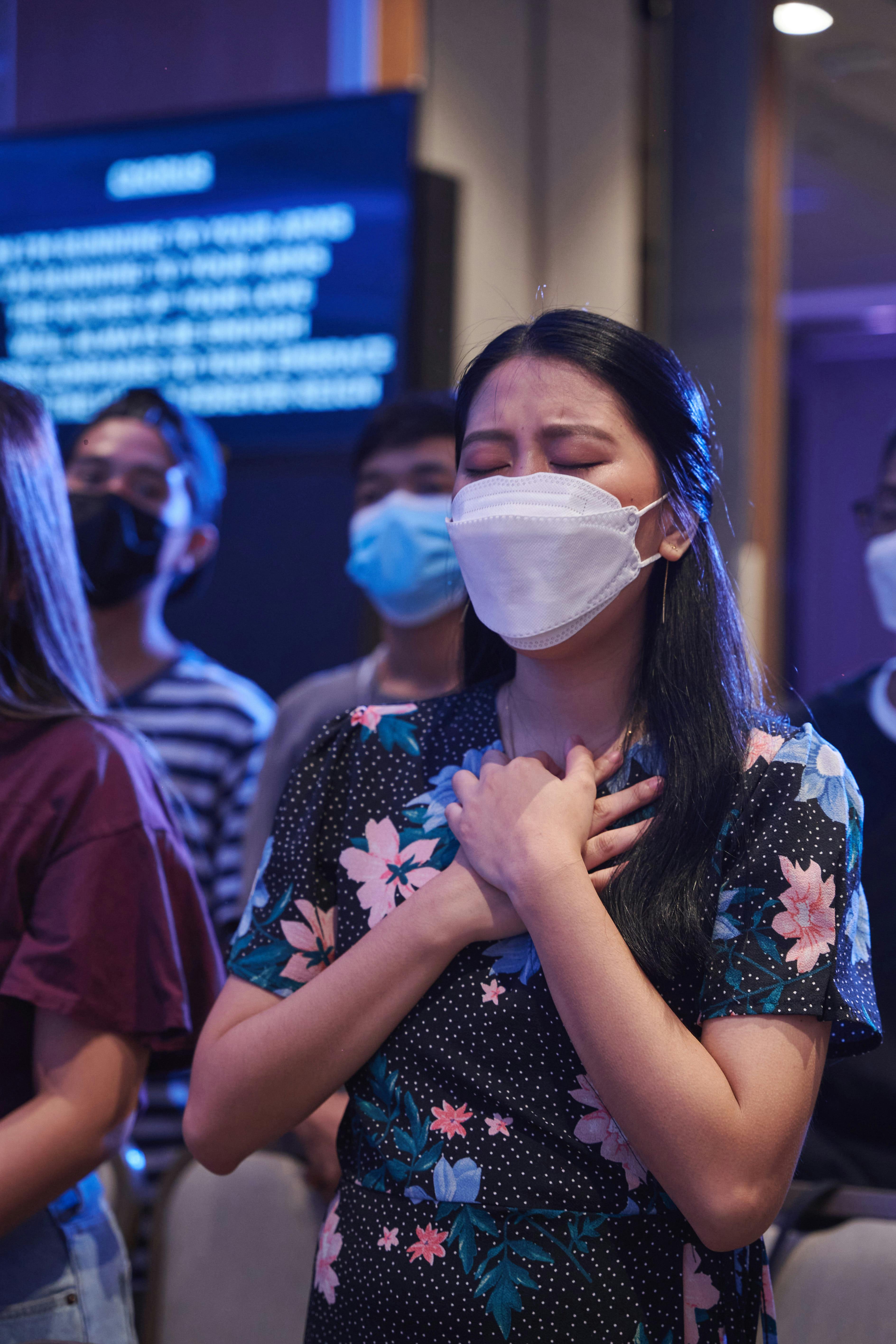 A Woman Praying inside the Church · Free Stock Photo