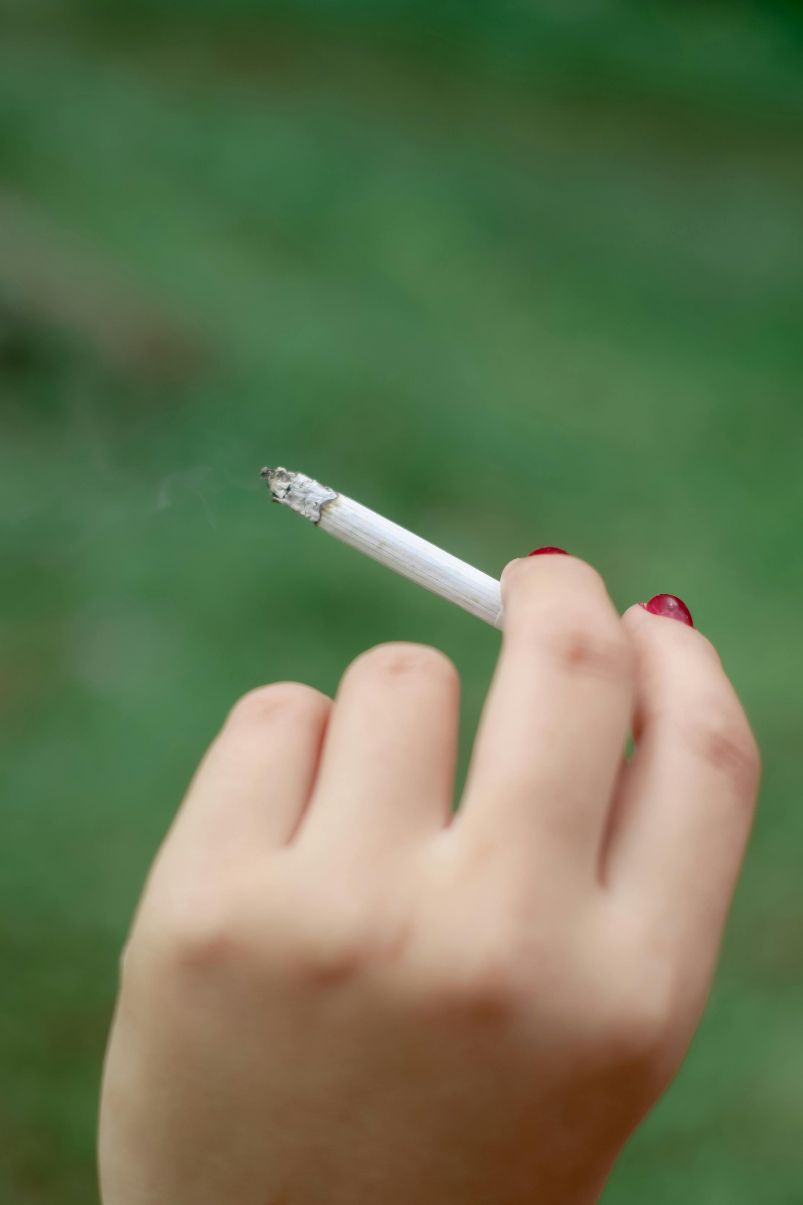 Person Holding Cigarette Stick · Free Stock Photo