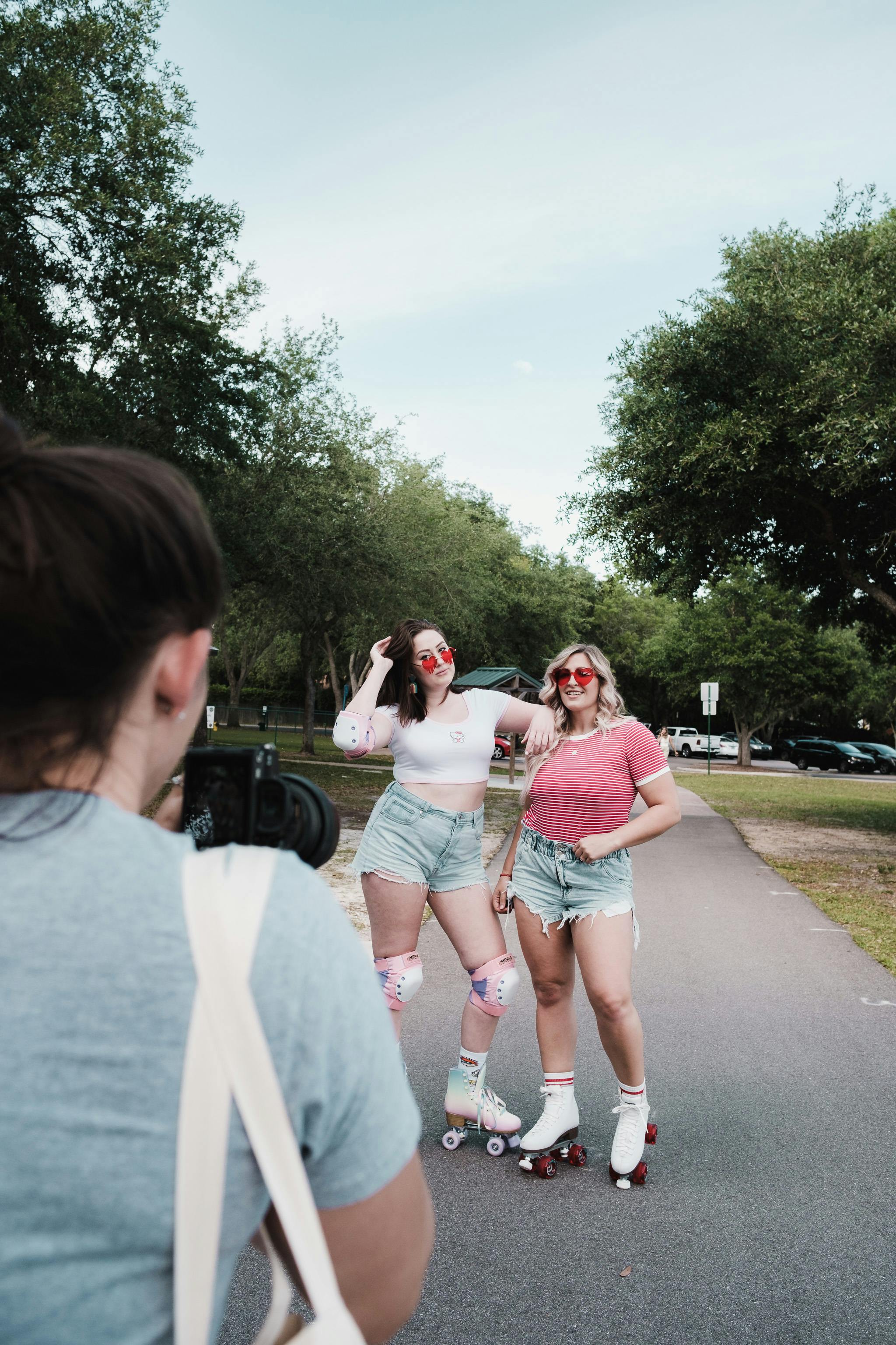Laughing Woman Sitting on Railing at Skate Park · Free Stock Photo