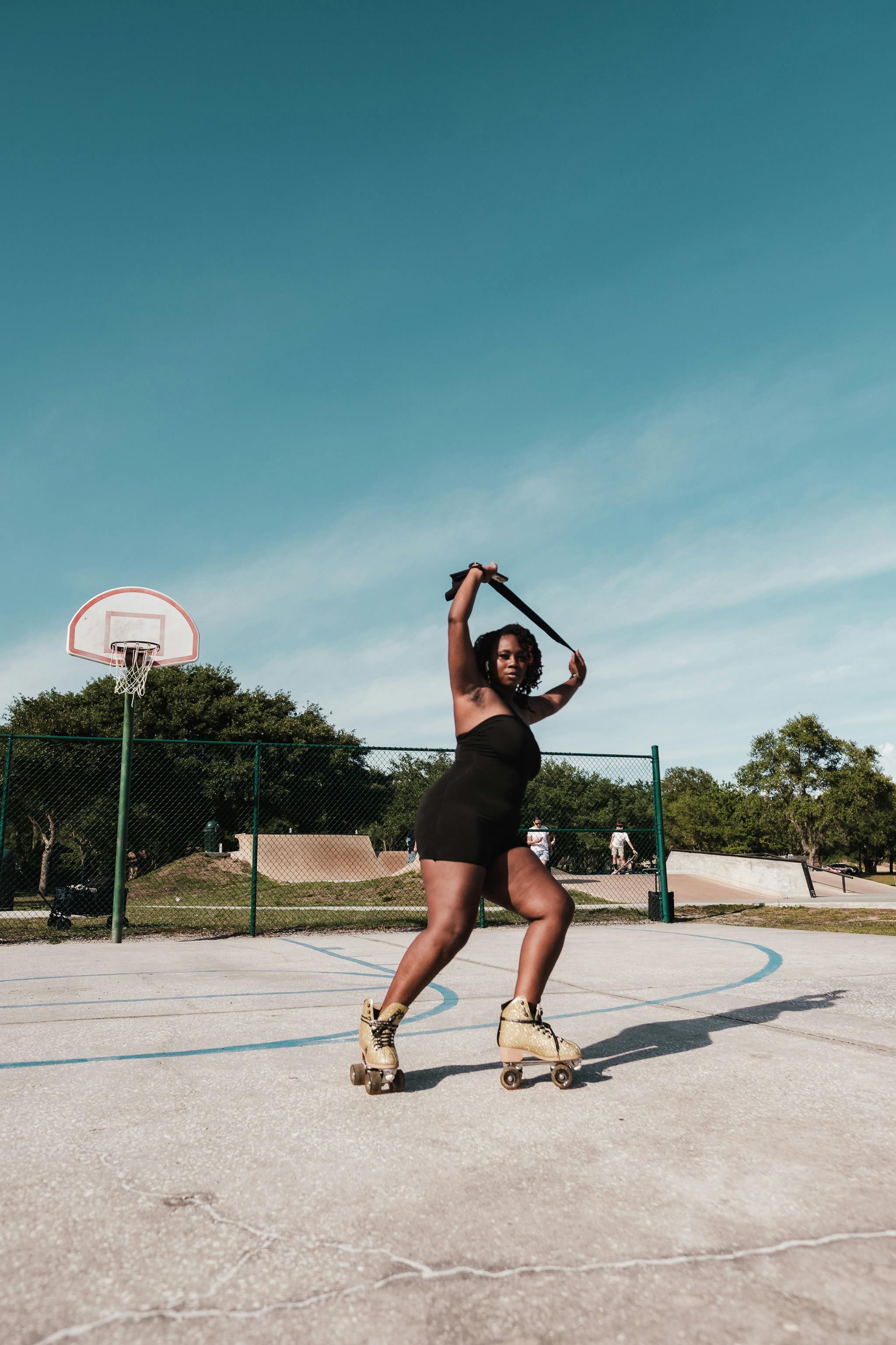 A Person Tying Roller Skates · Free Stock Photo