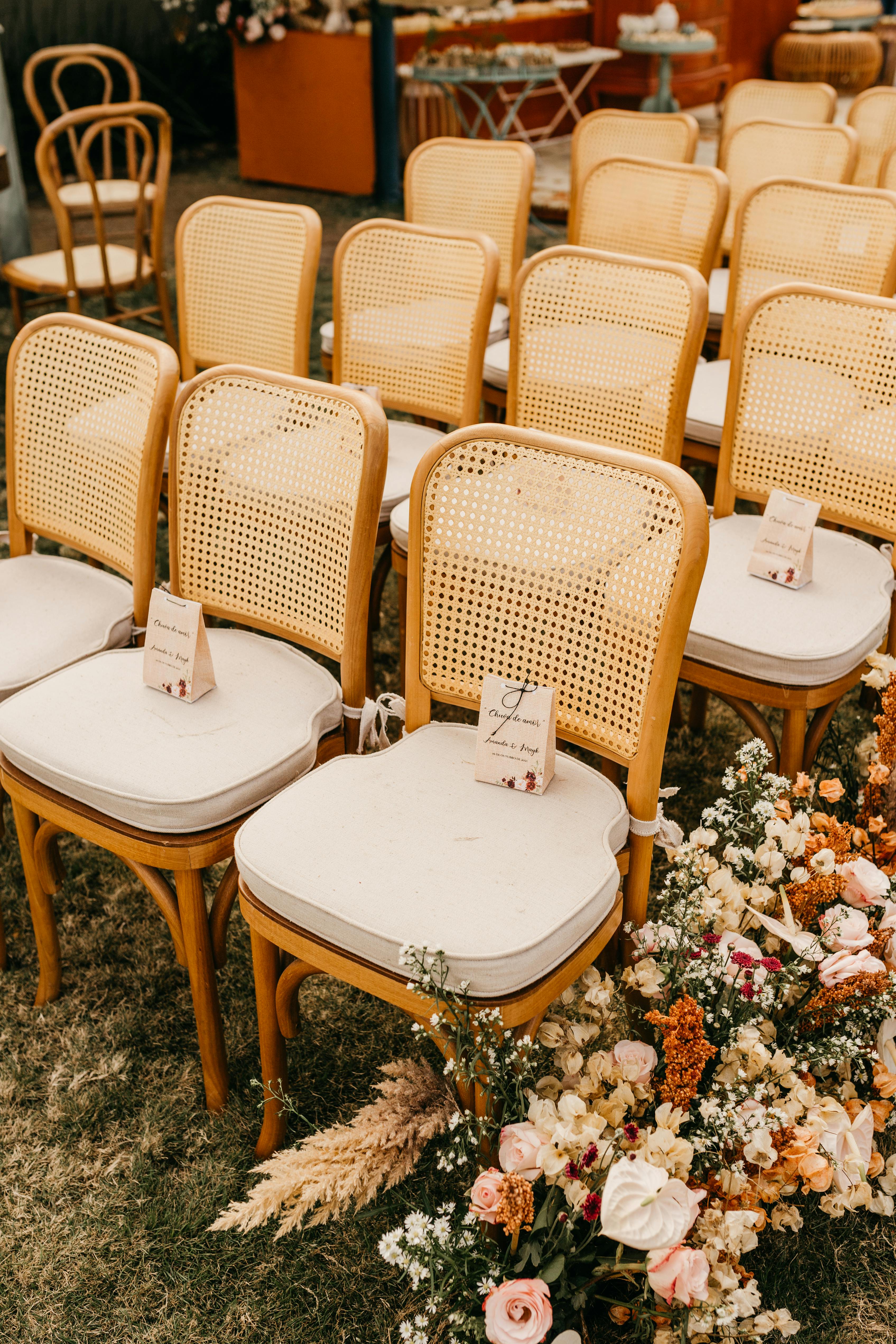 Reserved Seats in a Wedding Venue · Free Stock Photo