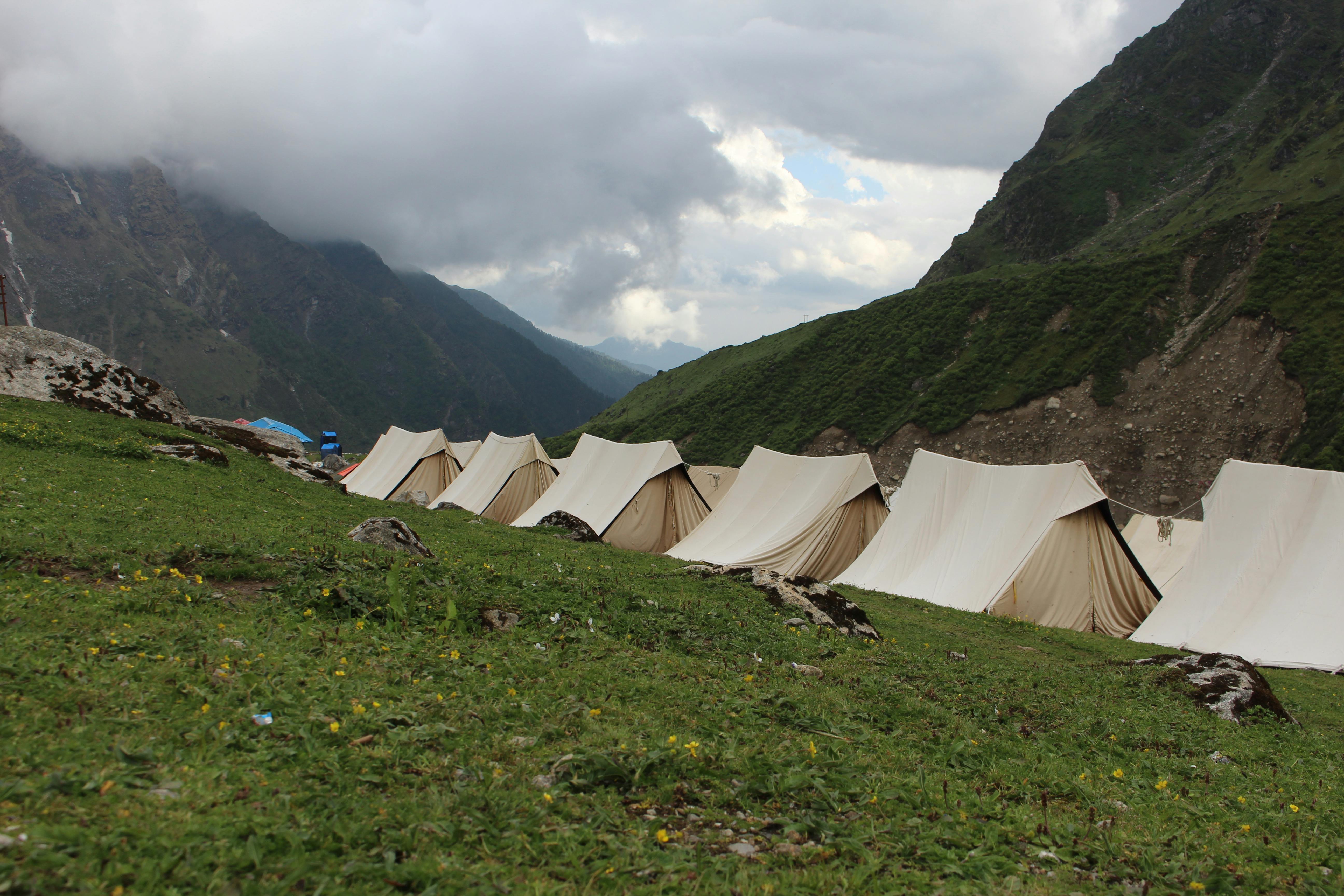 Free stock photo of camp, camping, mountain base camp