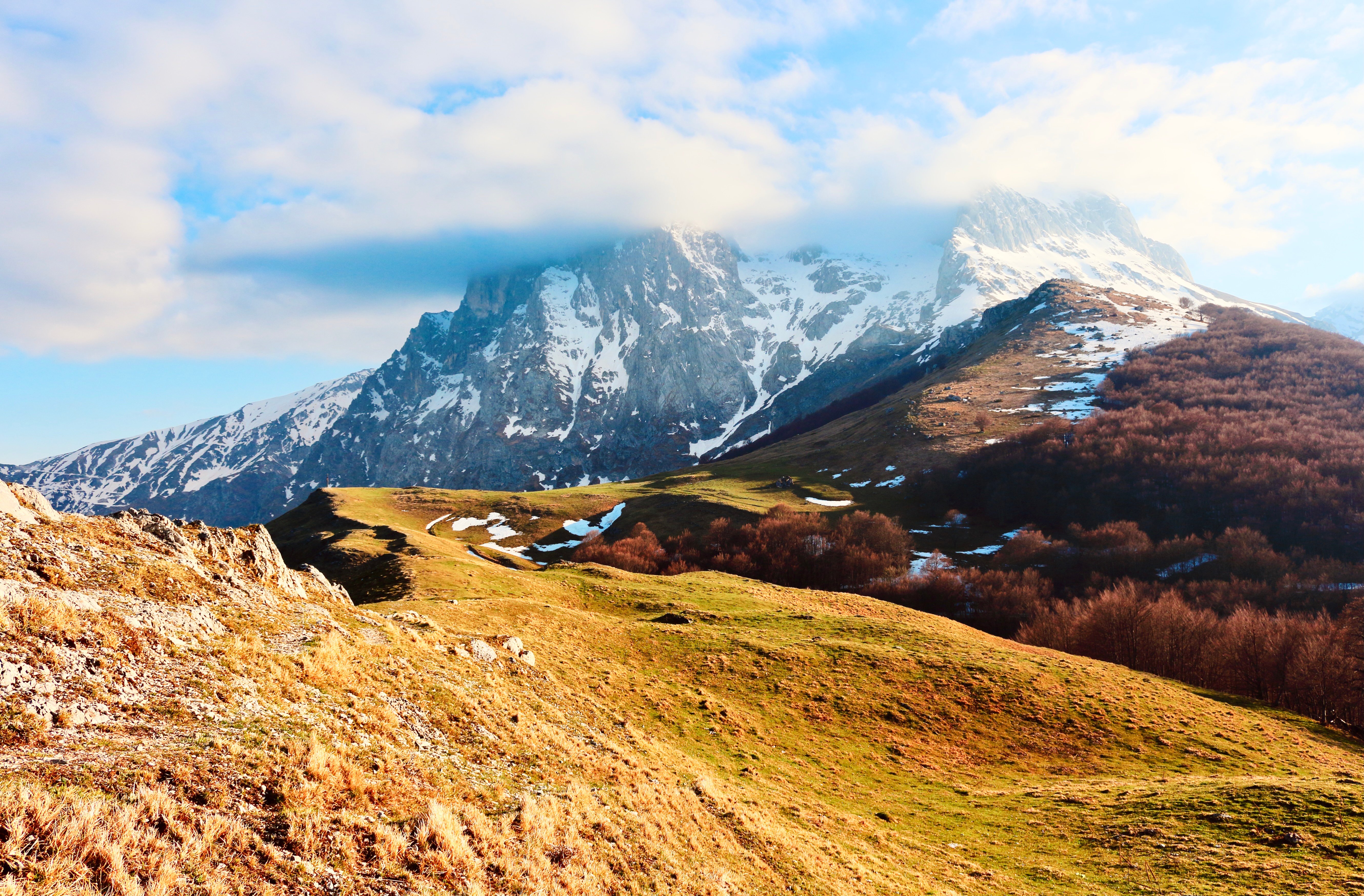 Clouds above Mountains in Nature Landscape · Free Stock Photo