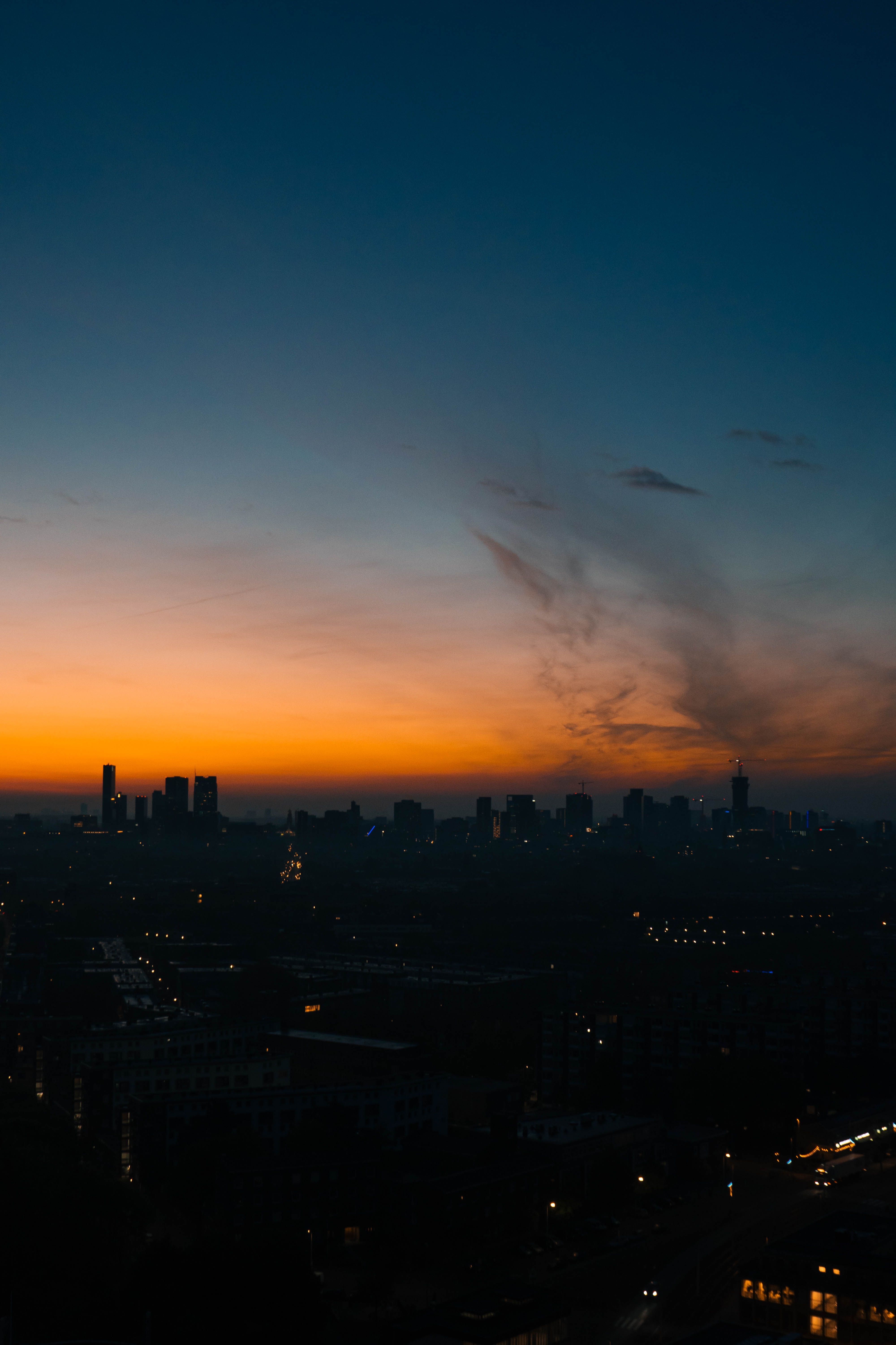 Photo of a City at Dusk · Free Stock Photo