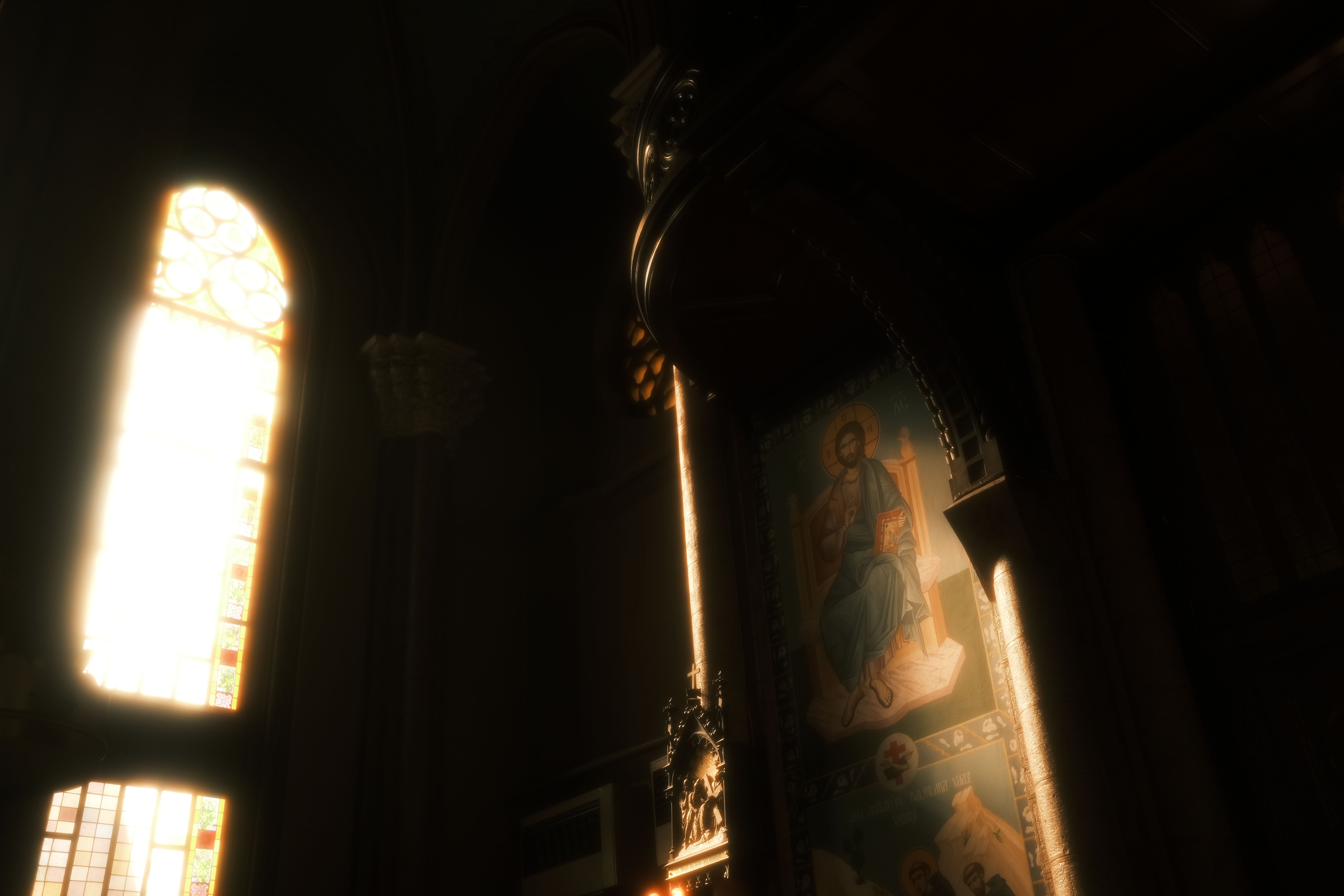 A Statue of Jesus in front of a Church · Free Stock Photo