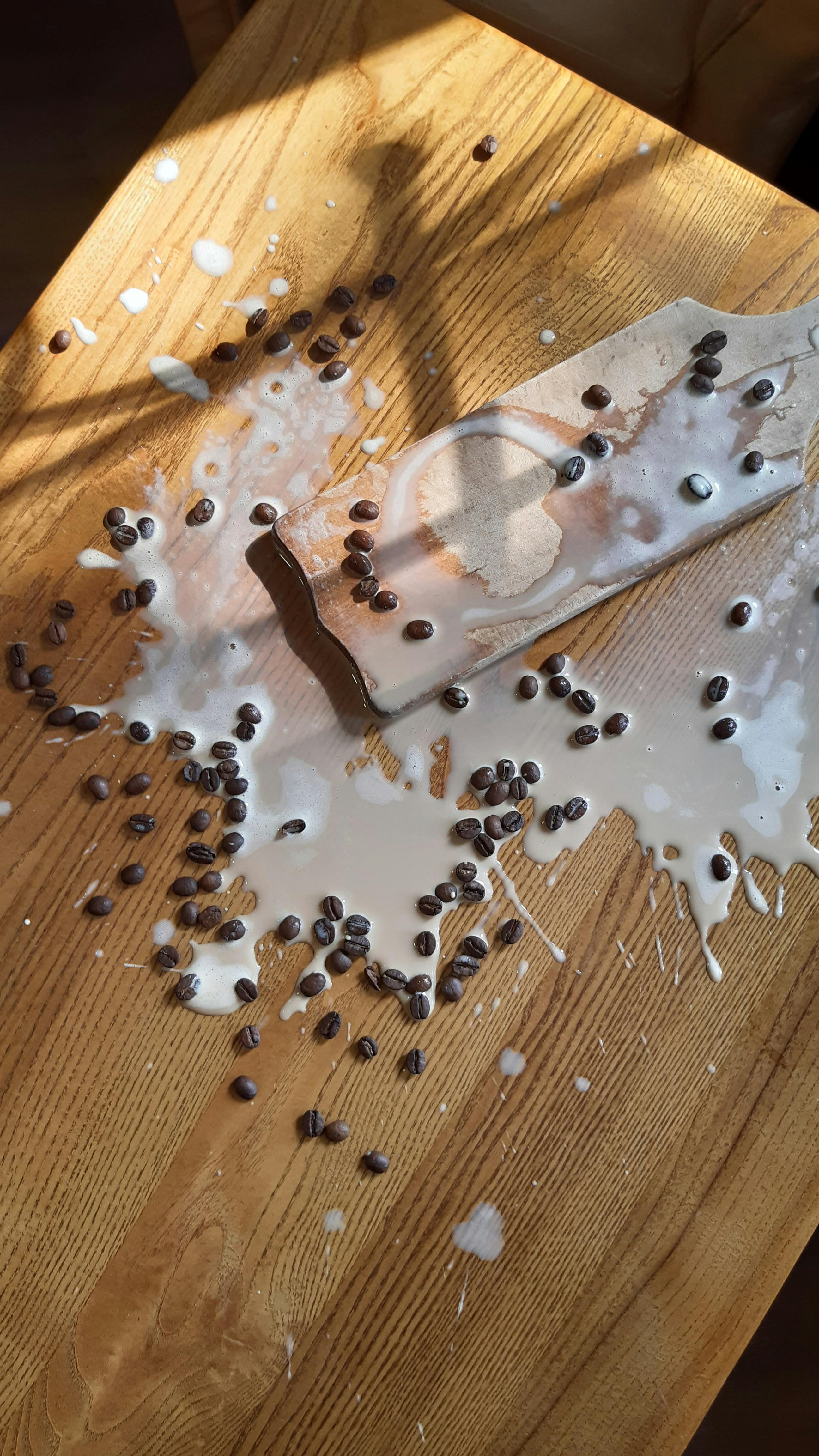 Spilled Milk on White Surface · Free Stock Photo
