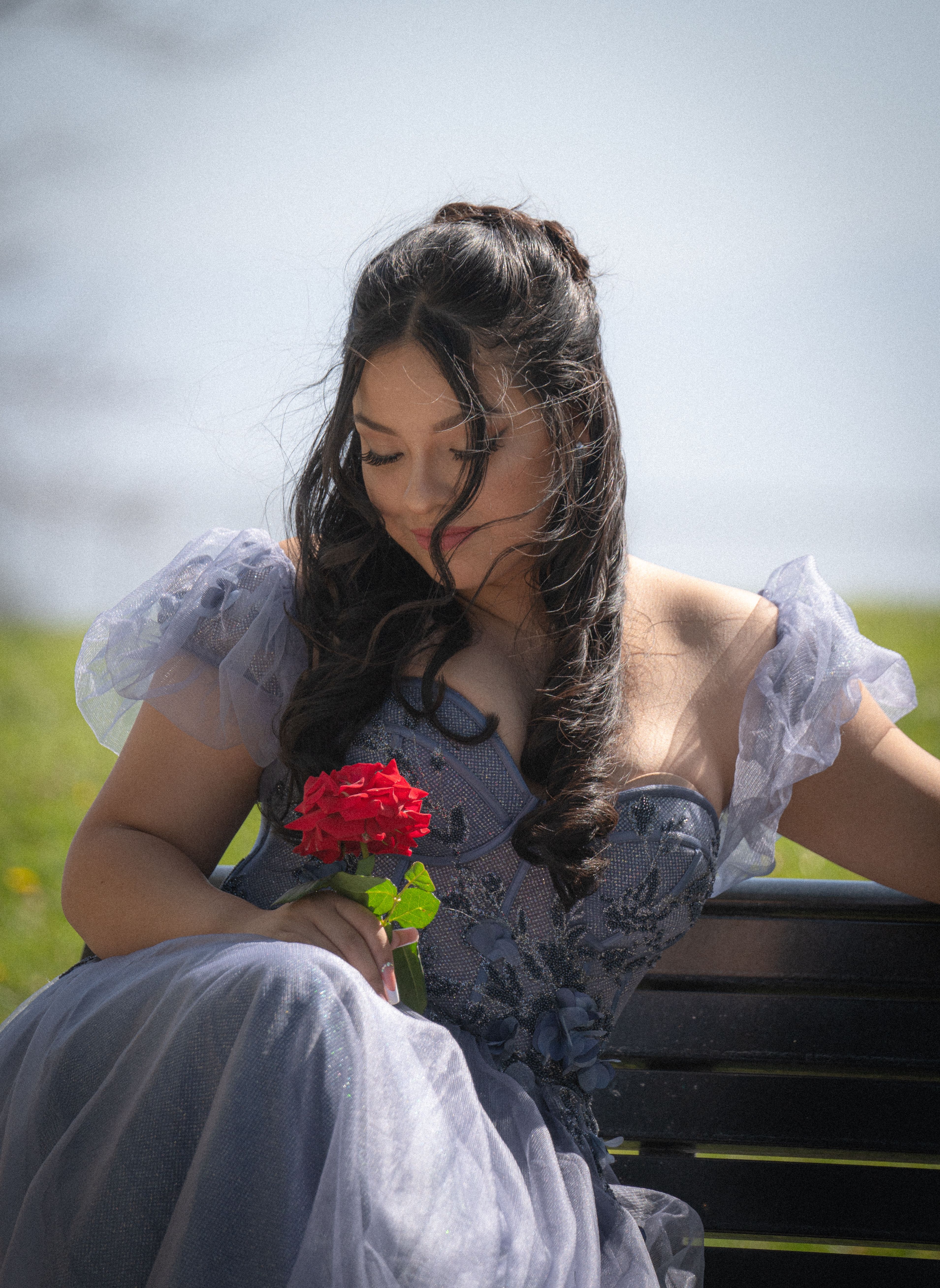 Photo of Woman Wearing Blue Dress · Free Stock Photo