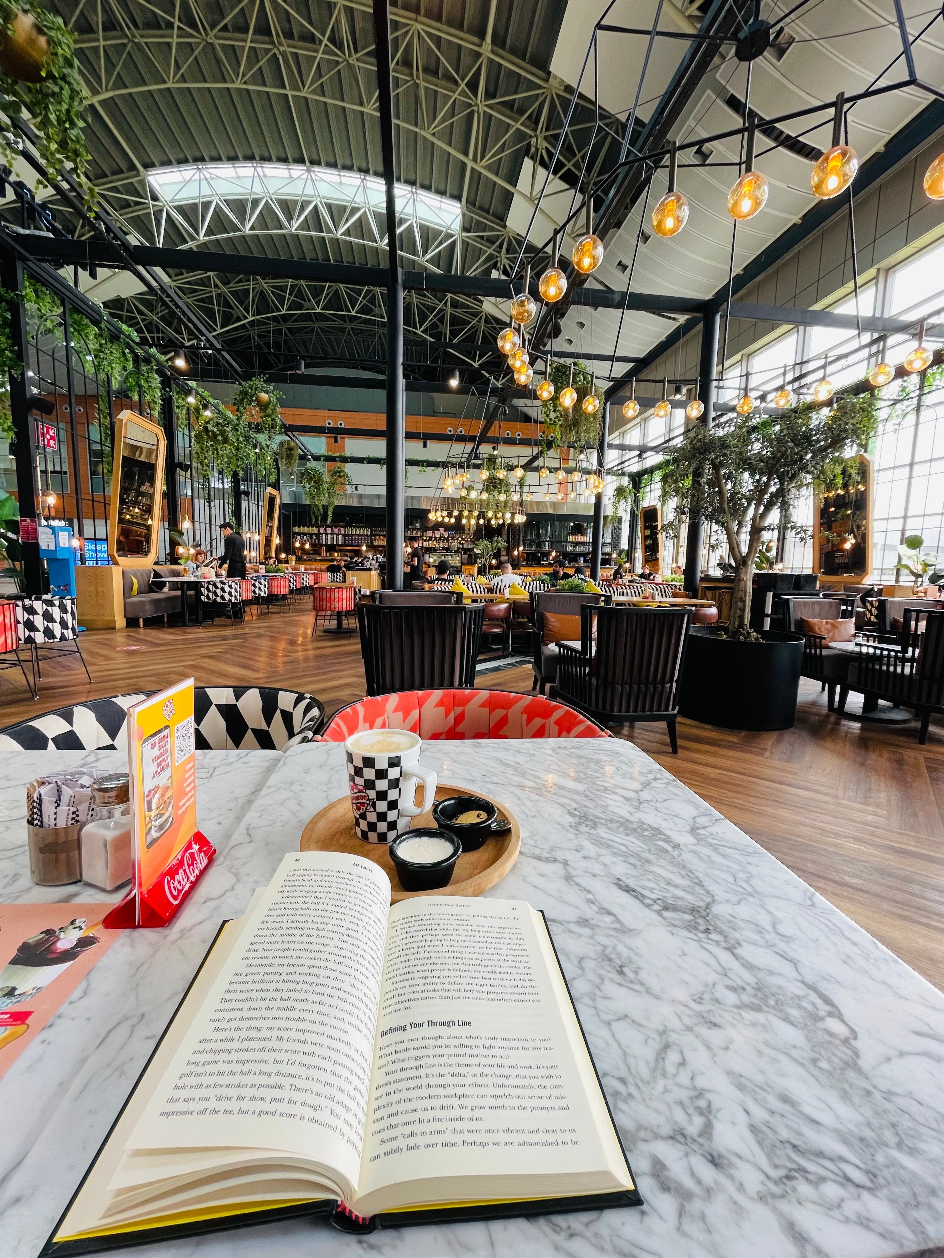 Open Book on Marble Table · Free Stock Photo
