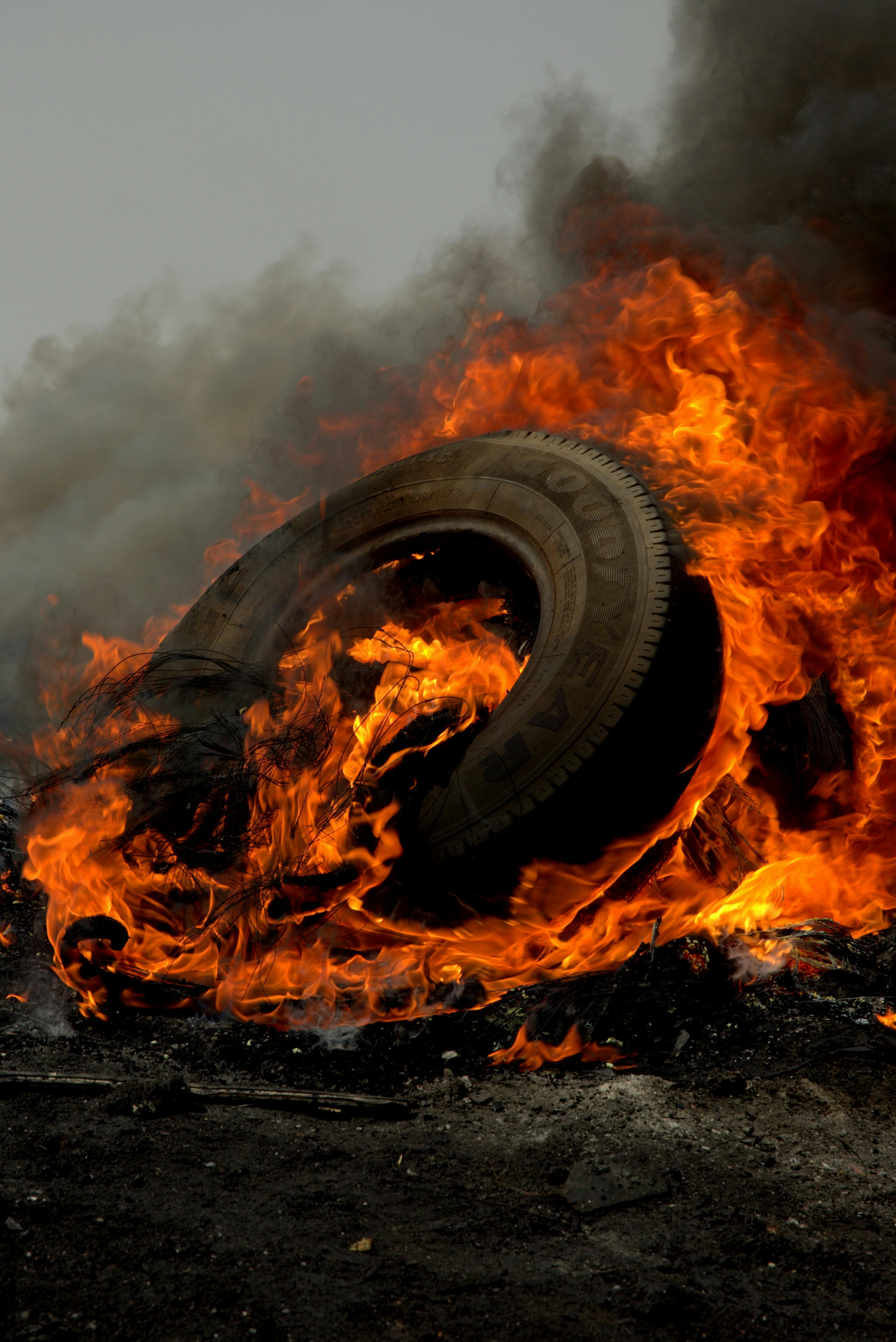 A Burning Tire · Free Stock Photo