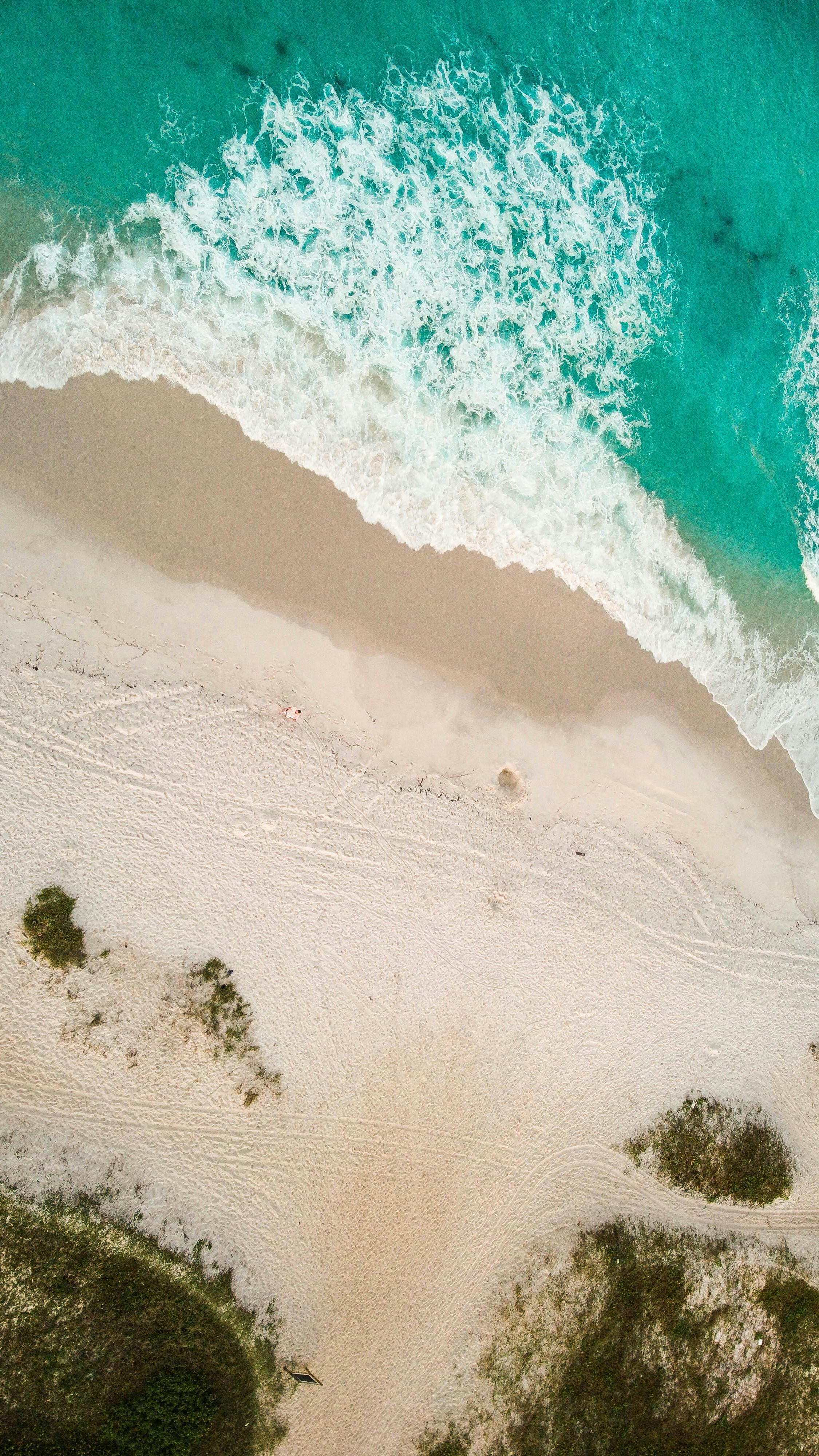 Aerial Photography of a Beach · Free Stock Photo