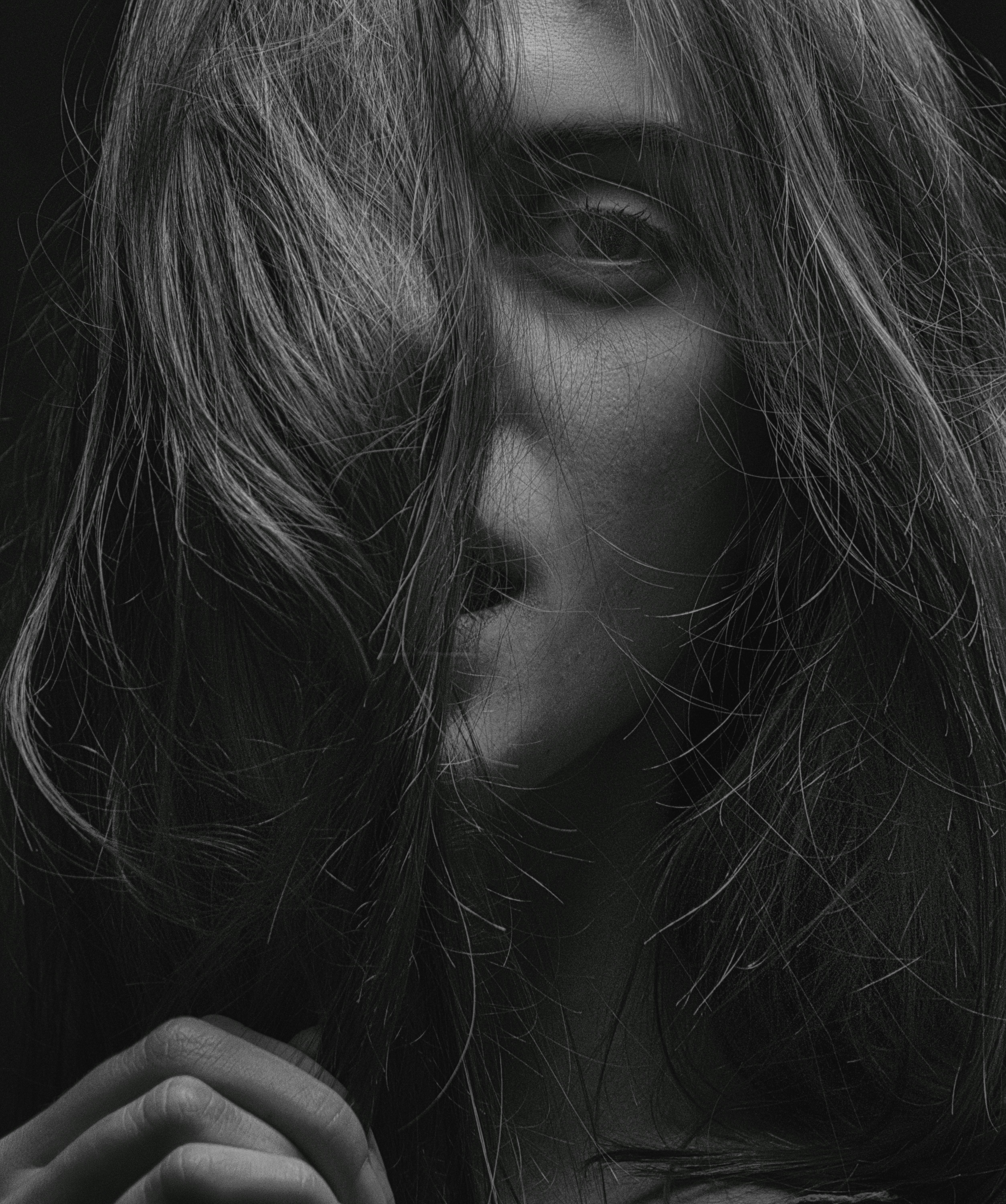 Grayscale Photo Of Woman · Free Stock Photo