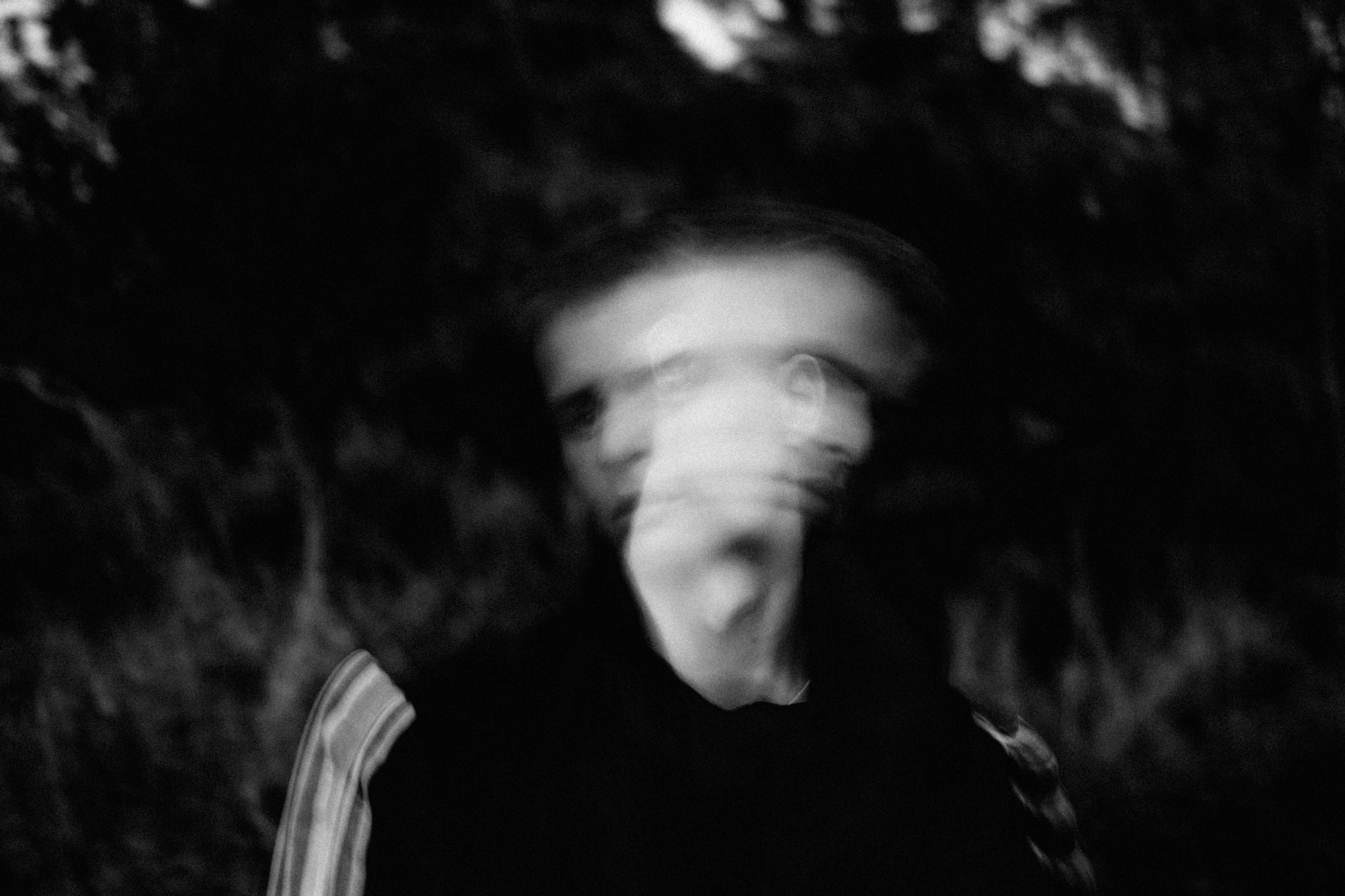 A Silhouette of a Person in Grayscale · Free Stock Photo