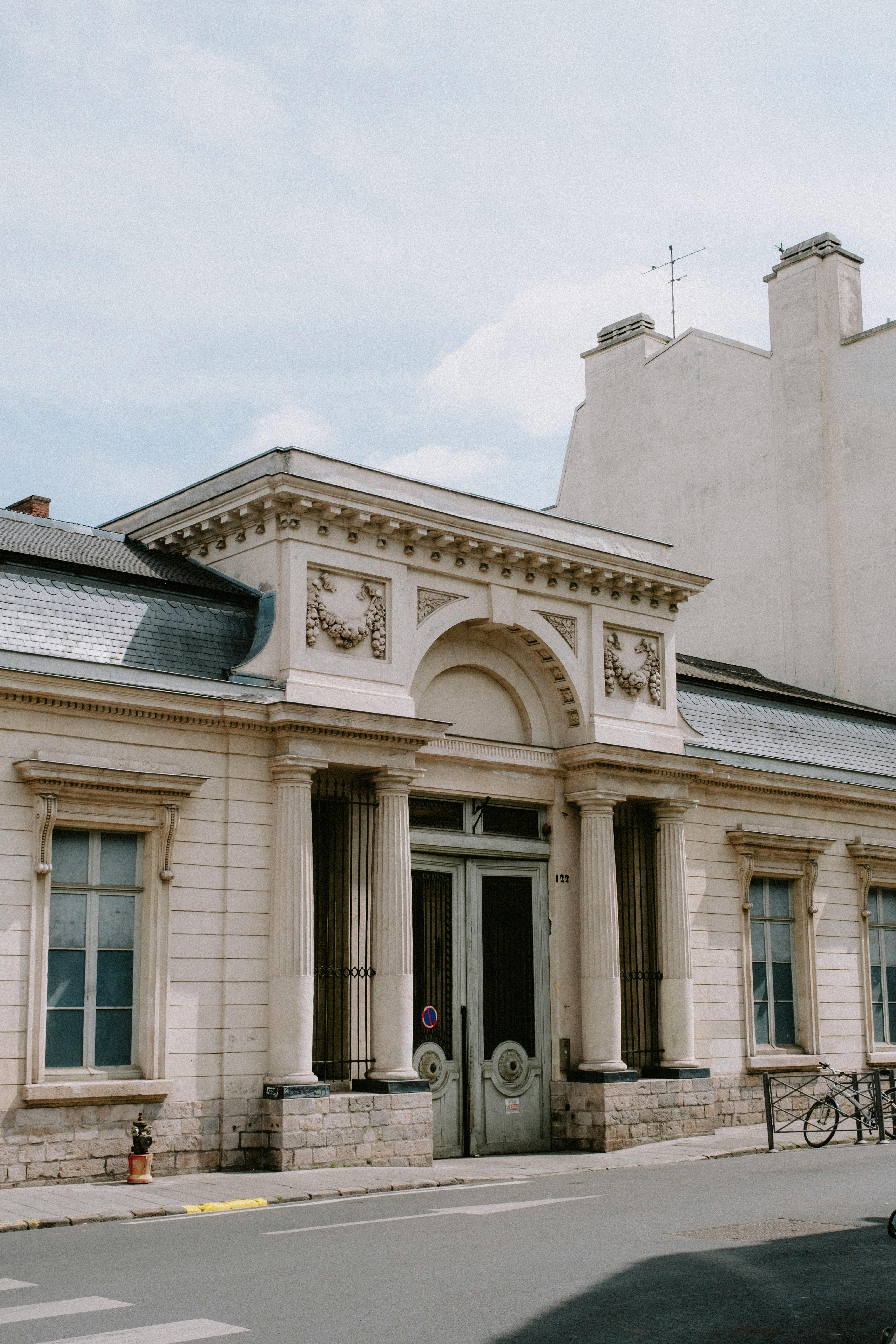 White Old Concrete Building Under Blue Sky · Free Stock Photo