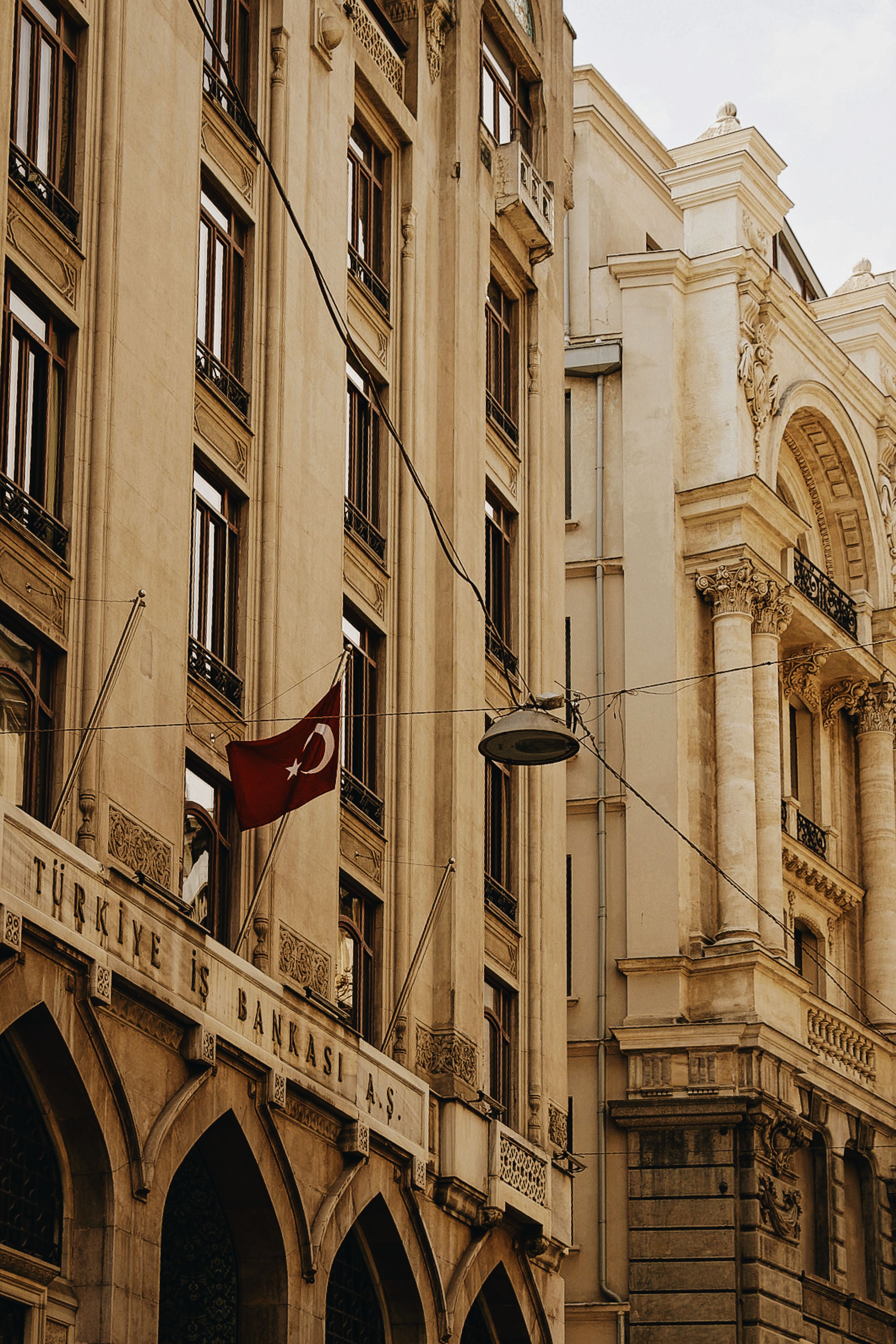 Flag of Turkiye on Facade · Free Stock Photo