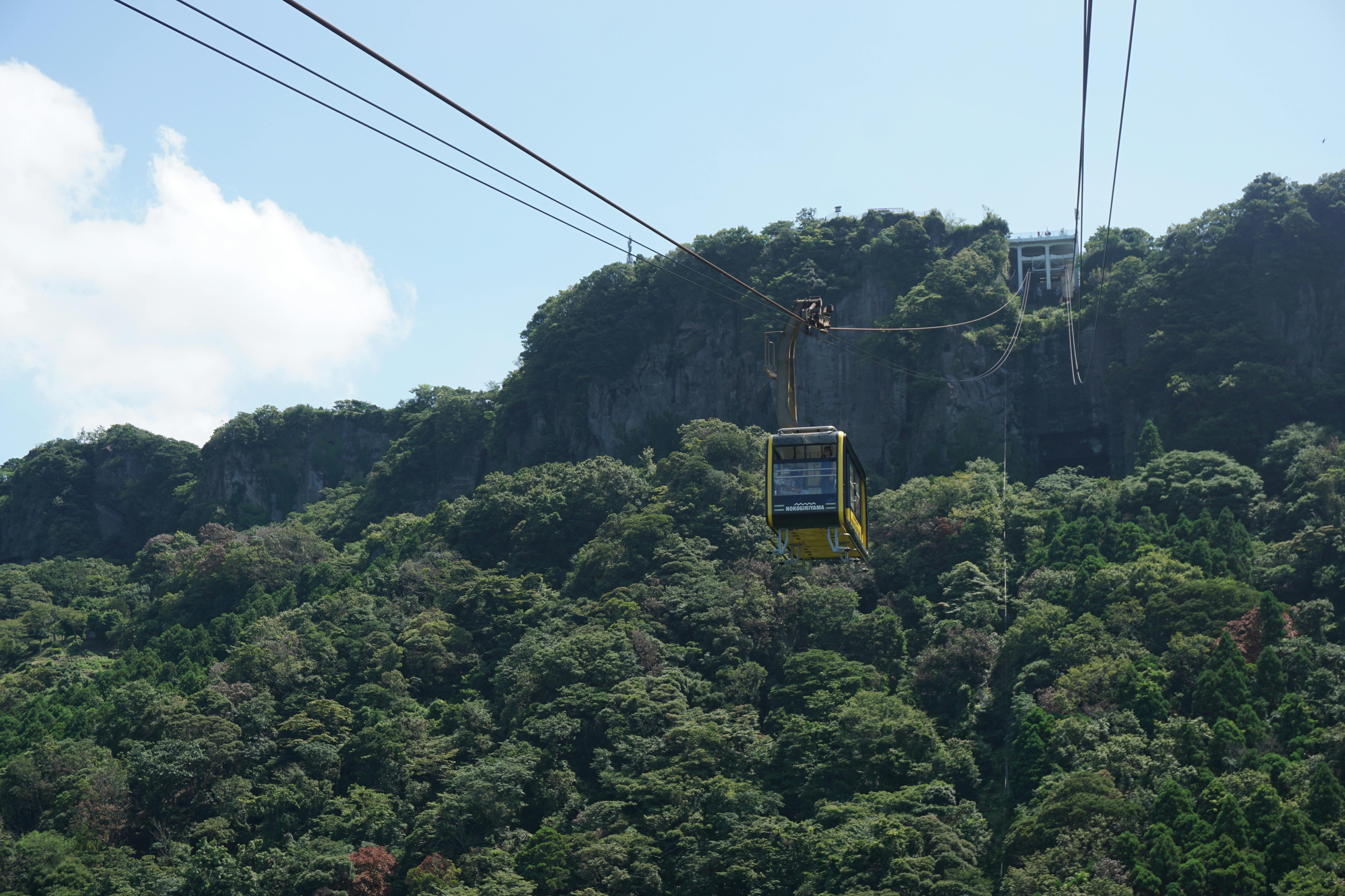 Mountain Landscape With Orange Cable Car · Free Stock Photo