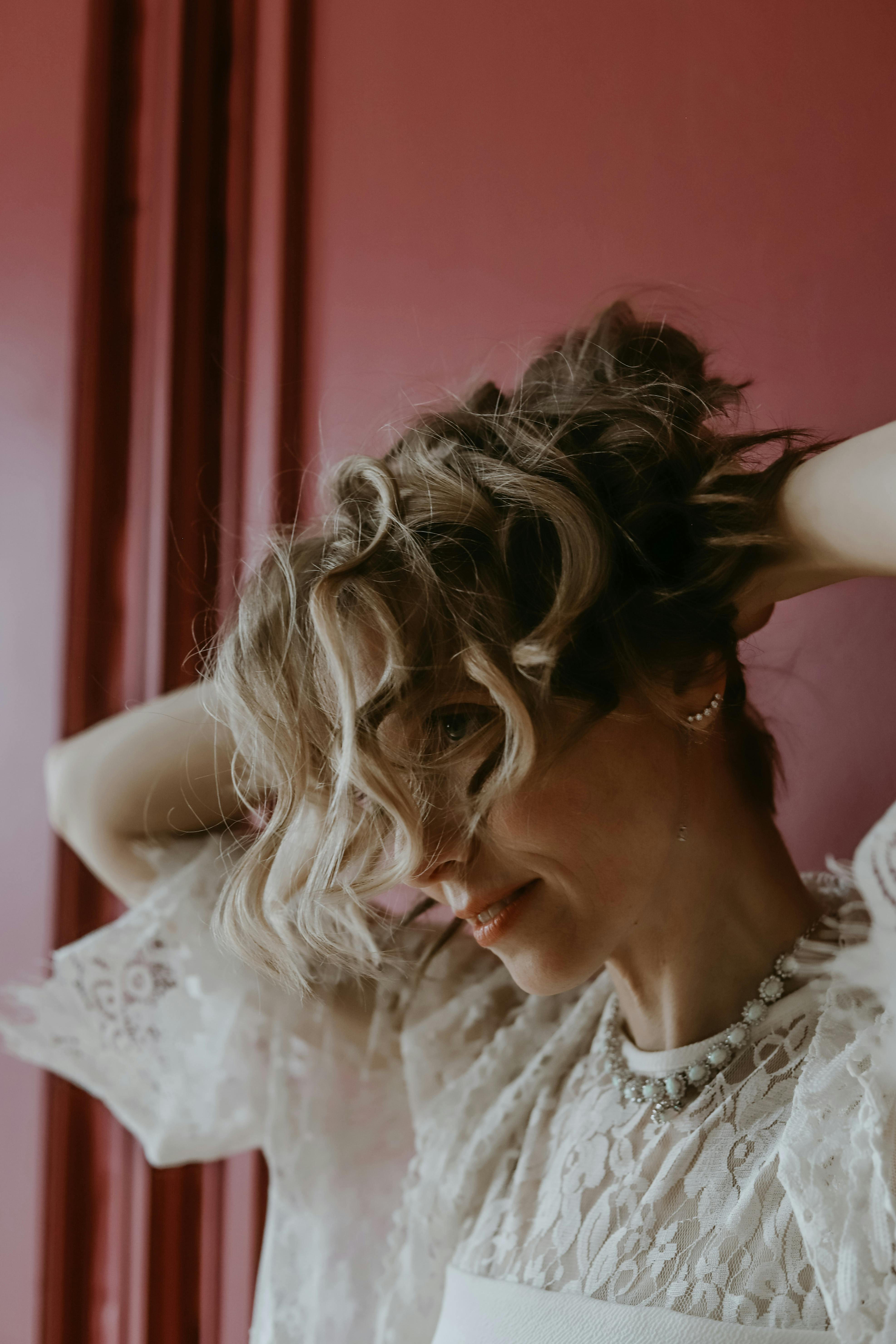 Bride Getting Dressed · Free Stock Photo