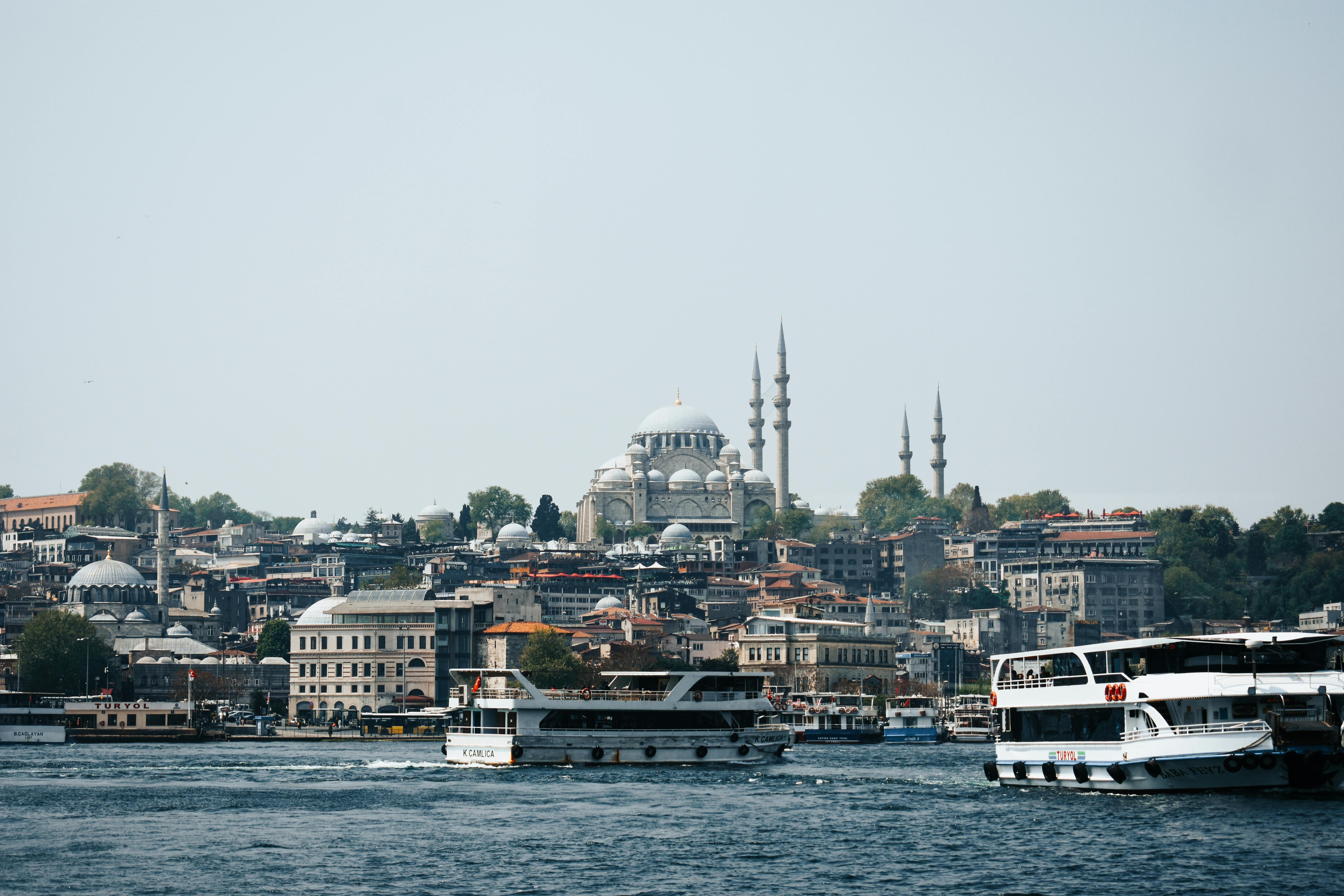 Buildings On The Bosphorus In Istanbul