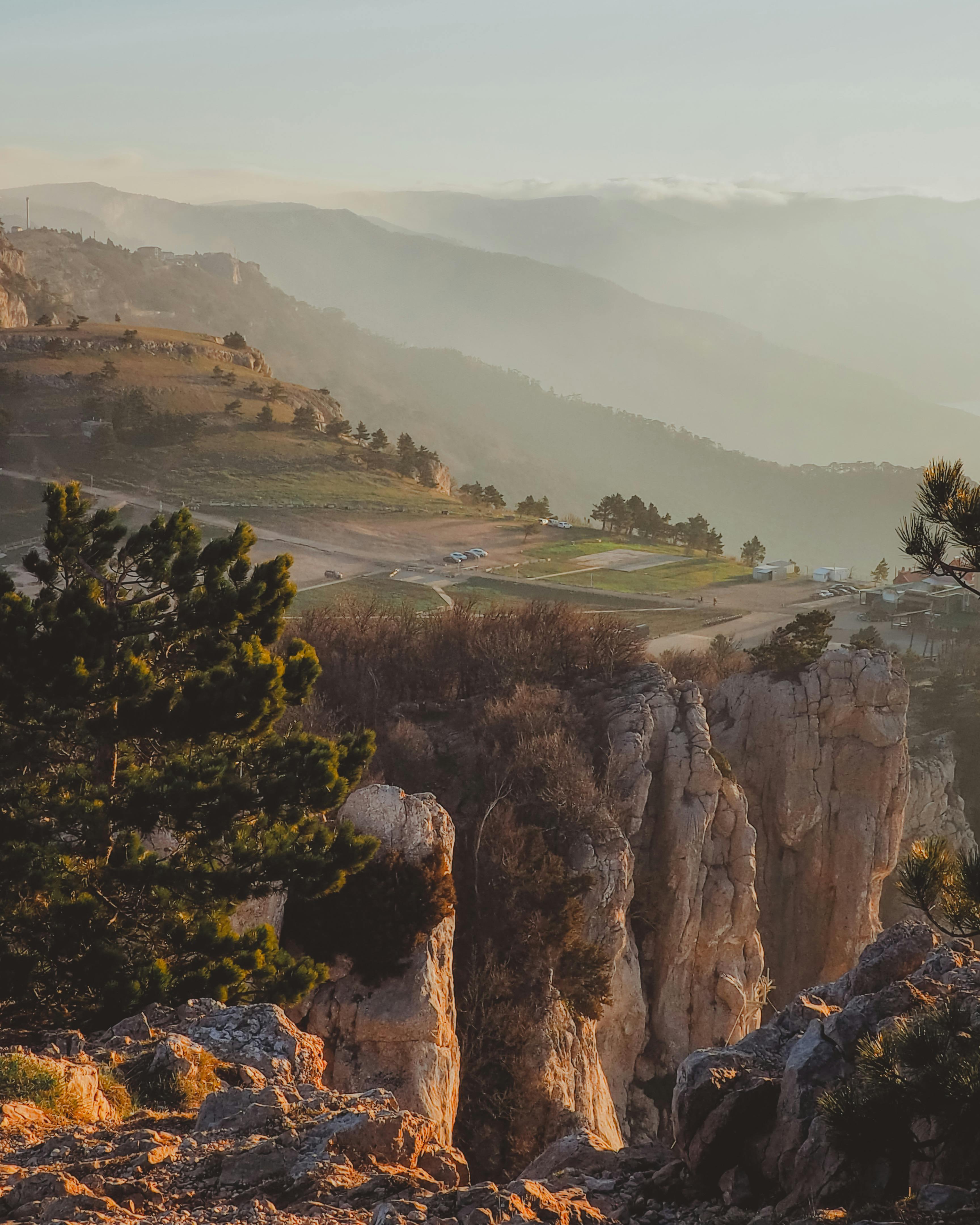 Landscape with Rock Formations and Mist · Free Stock Photo