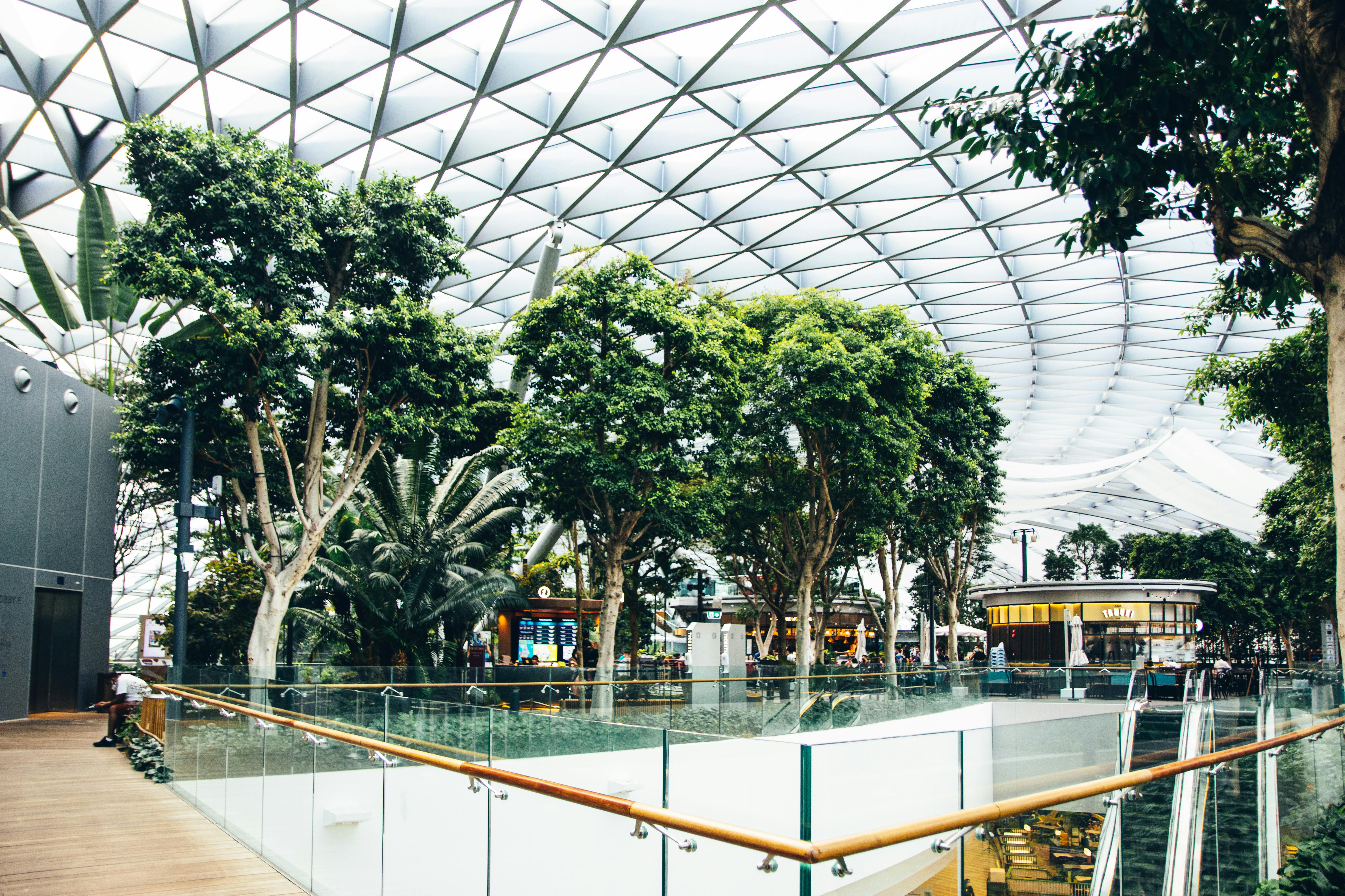 Shopping Mall with Glass Ceiling · Free Stock Photo