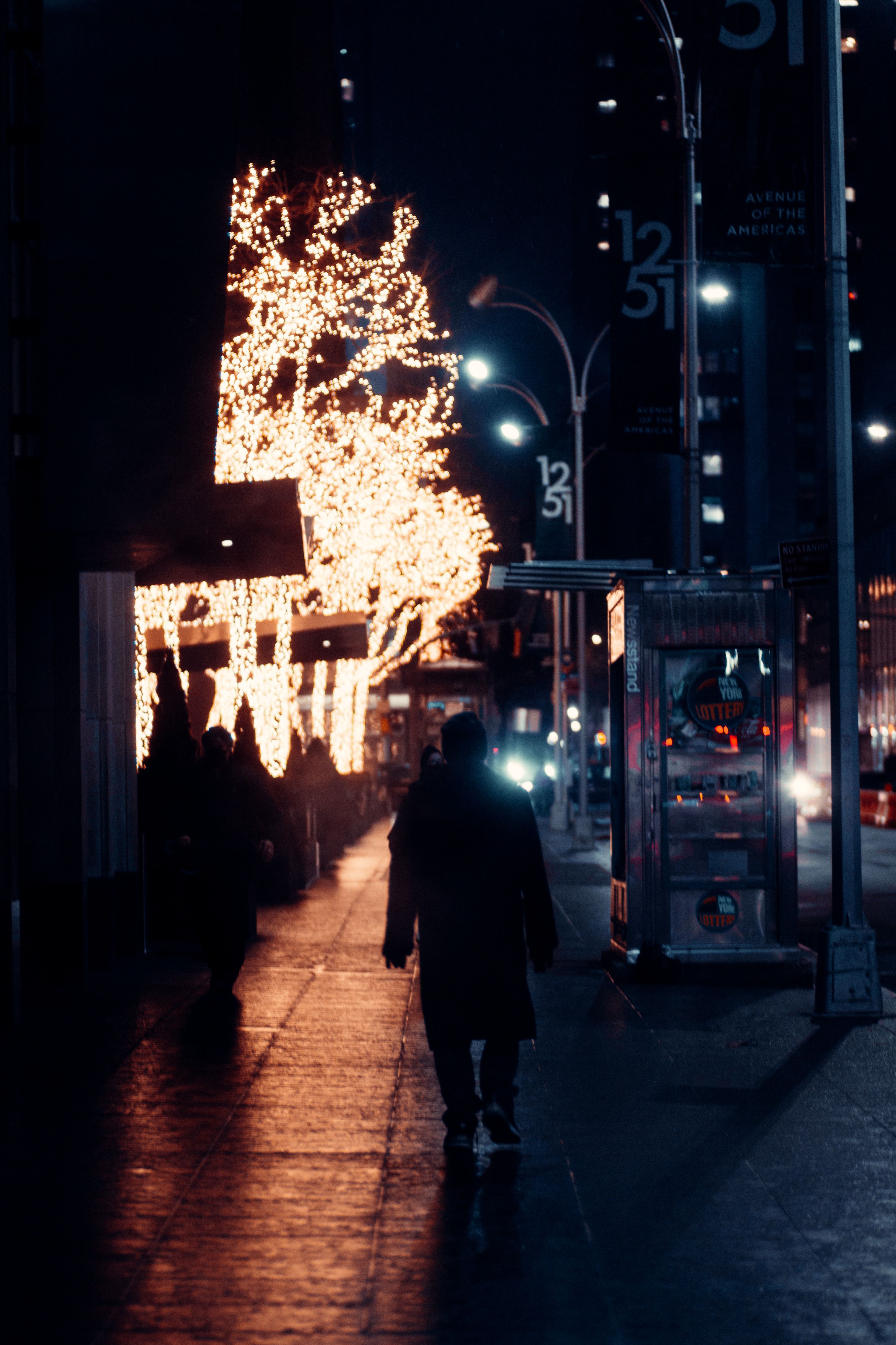 People Walking on the Street During Night Time · Free Stock Photo