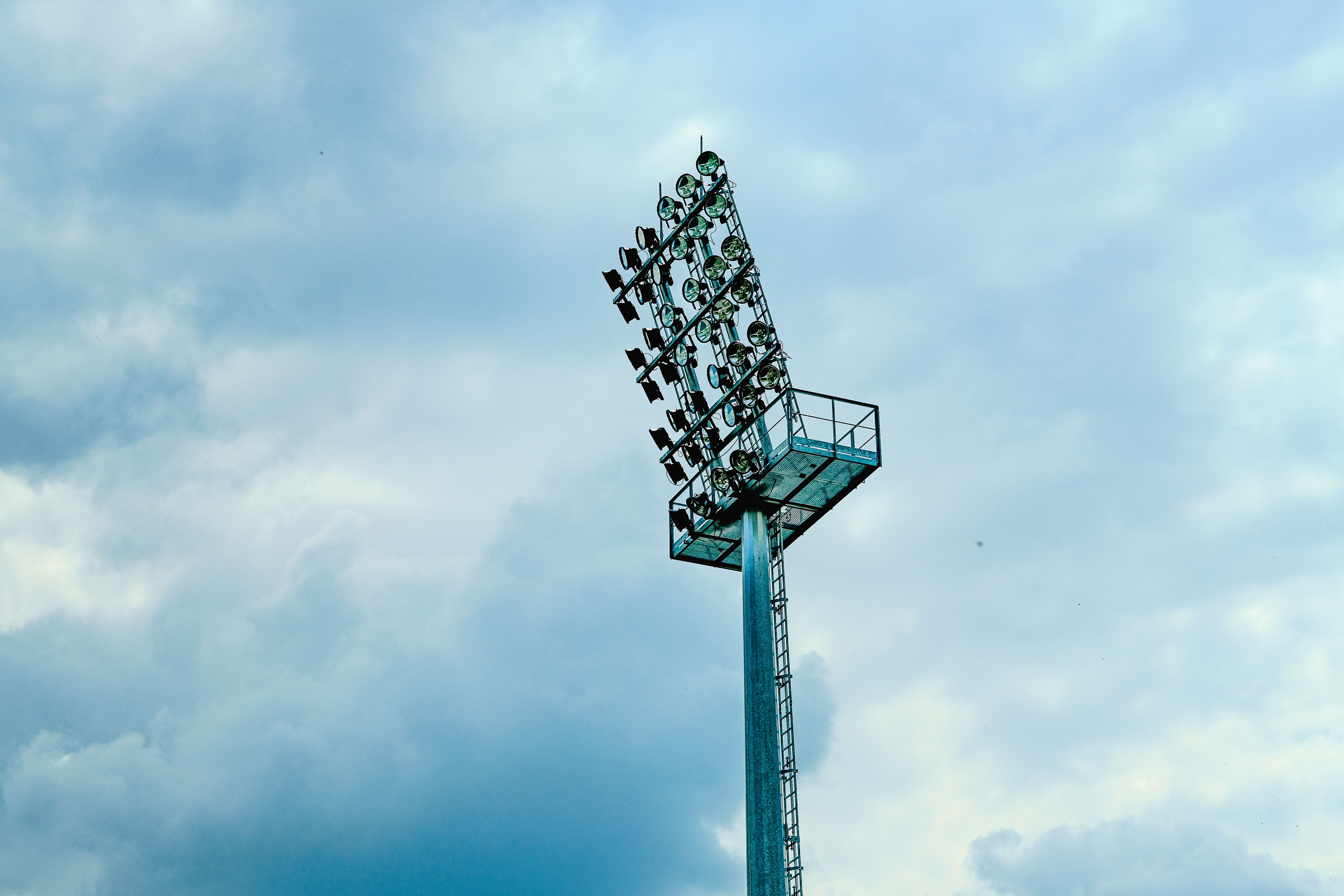 Spotlights Under the Blue Sky · Free Stock Photo