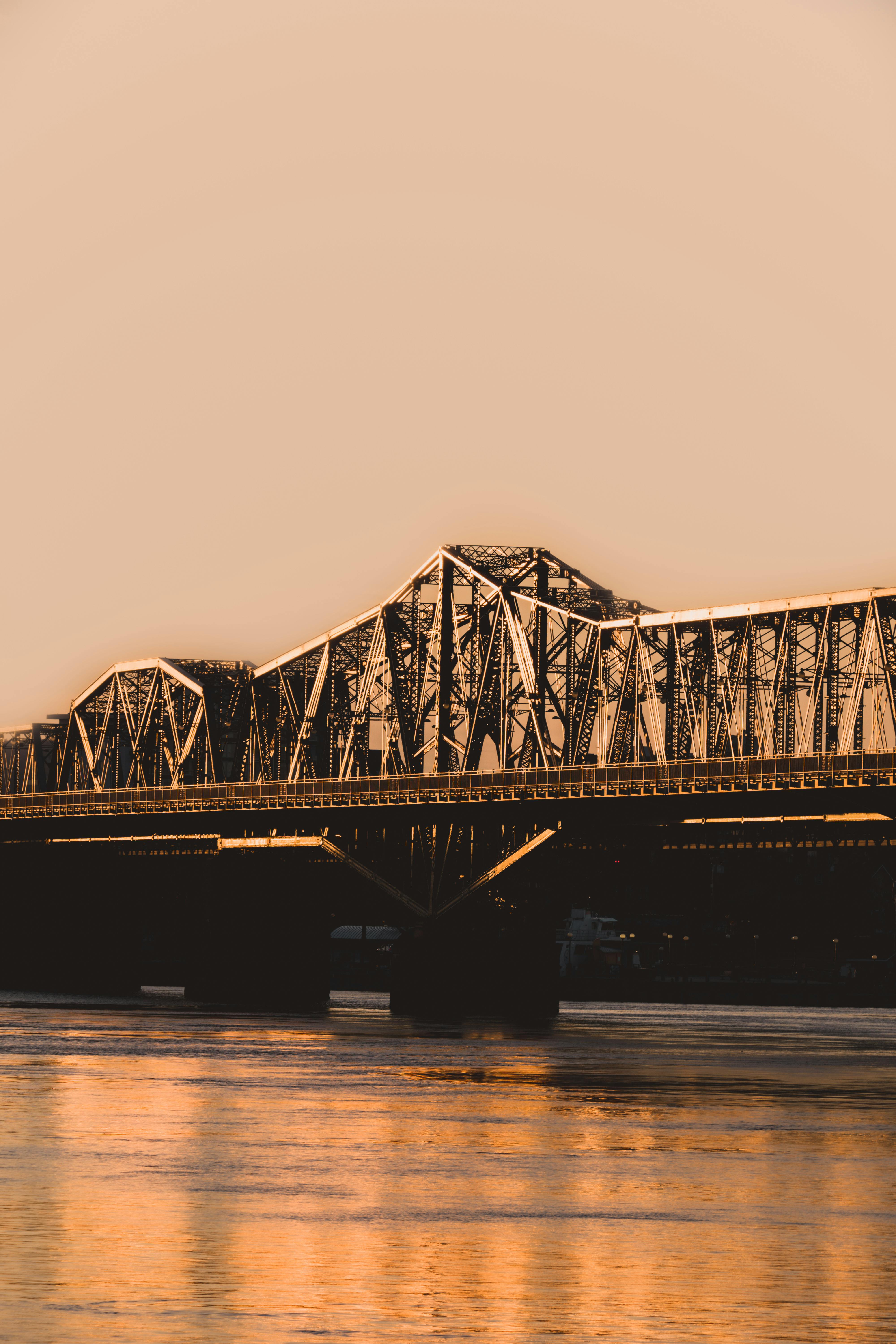 Gray Bridge over the River · Free Stock Photo