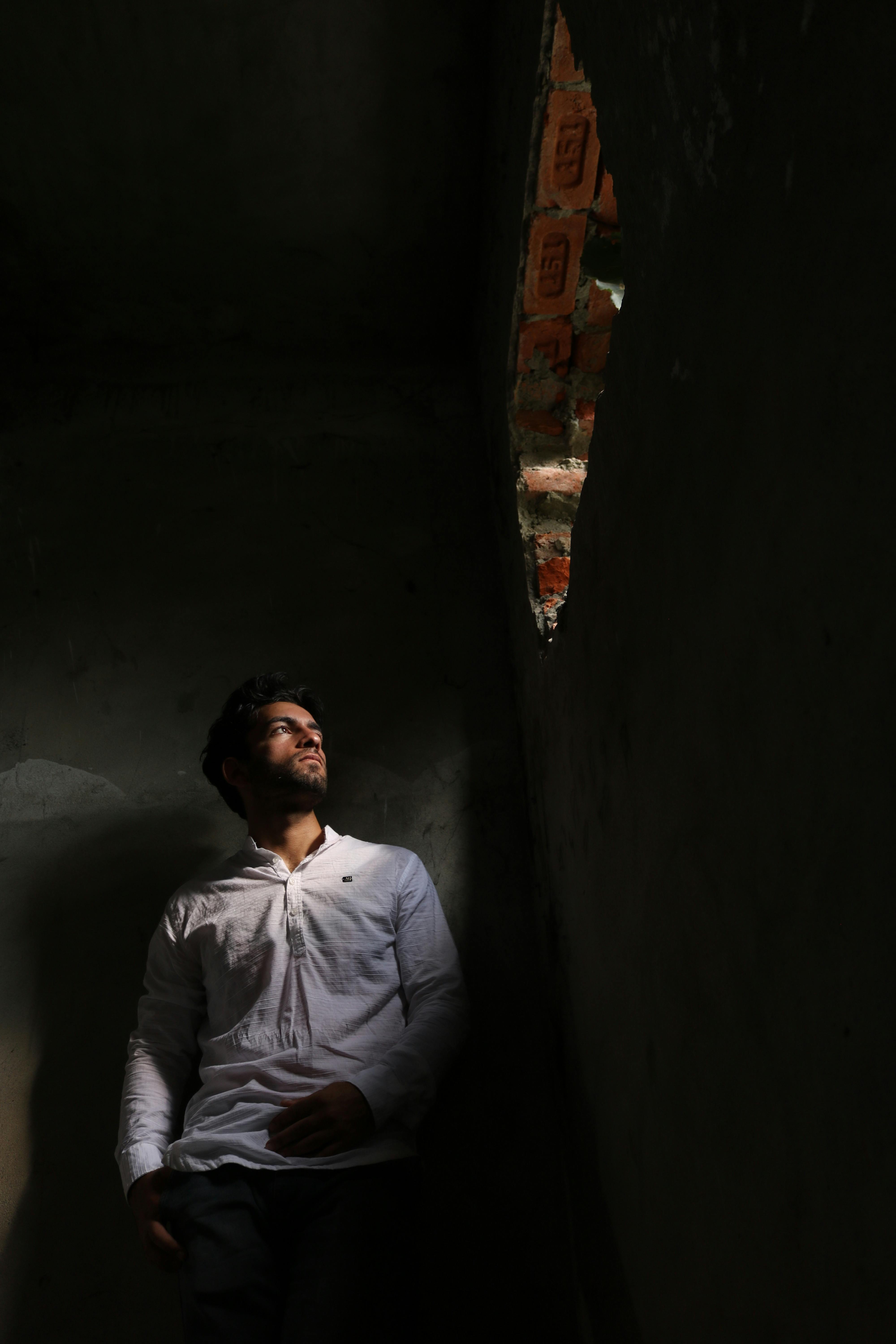 Photo of a Shadow on a Man's Back · Free Stock Photo