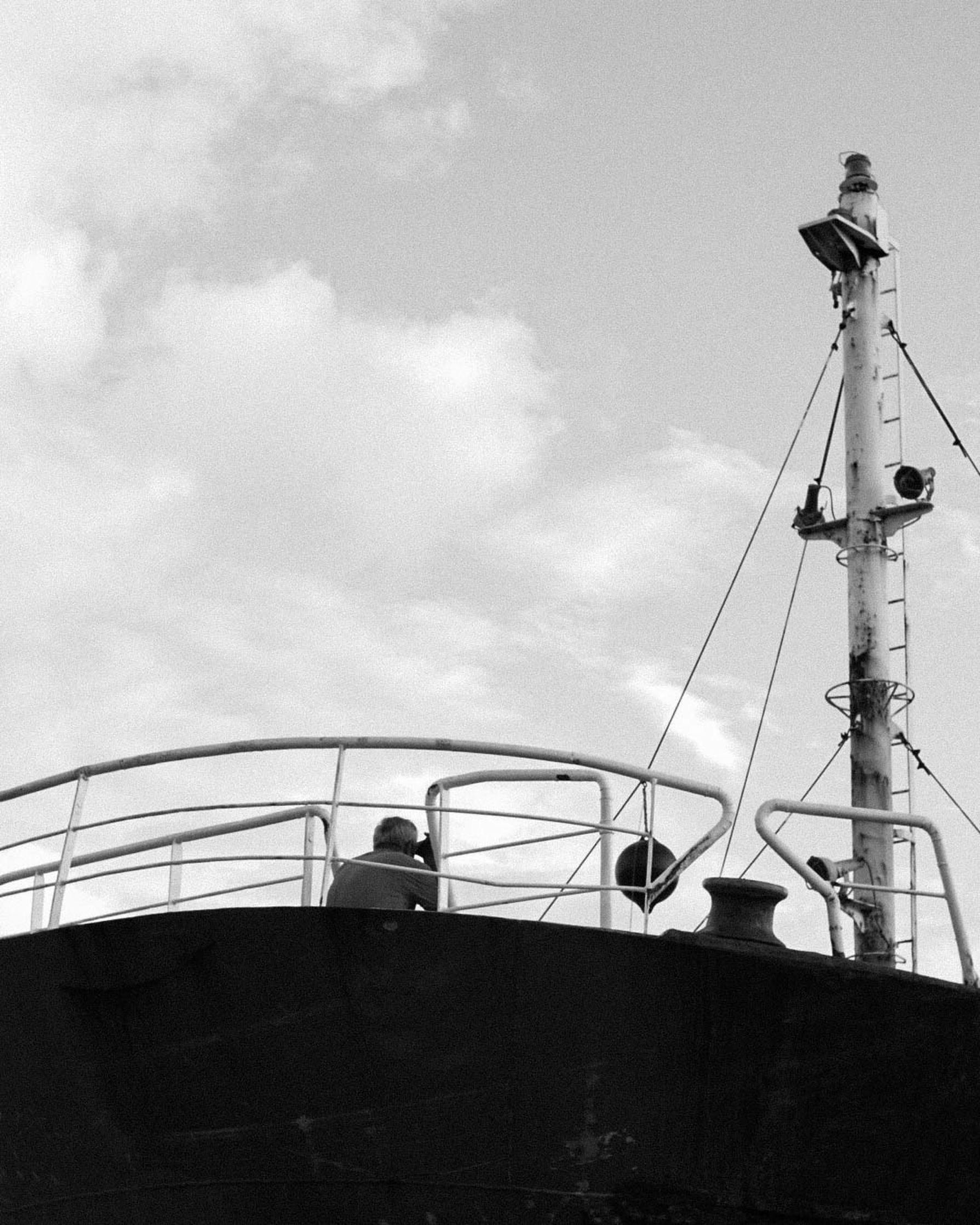 Man on Ship Deck · Free Stock Photo