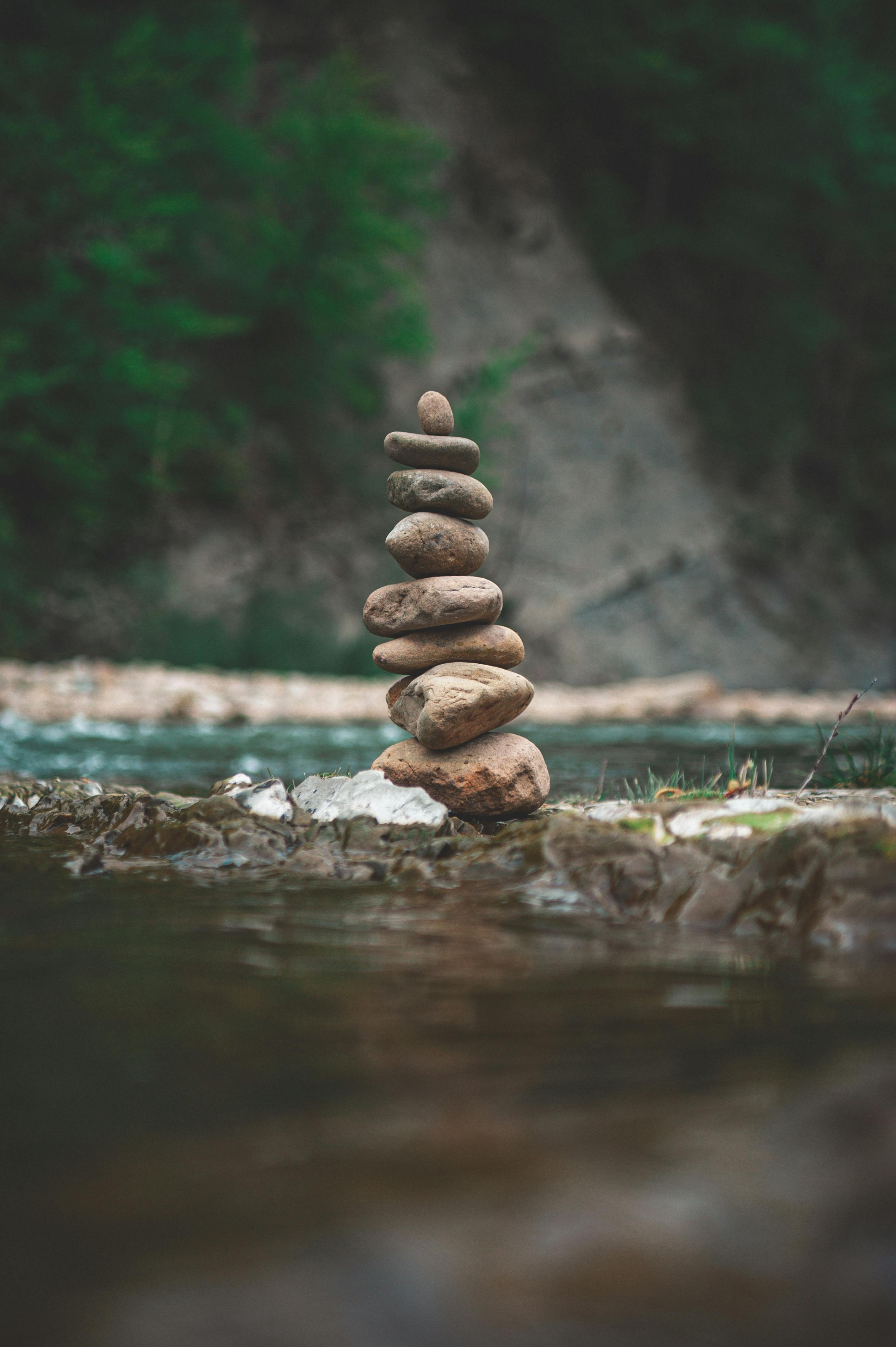 Stacks of Stones on the Ground · Free Stock Photo
