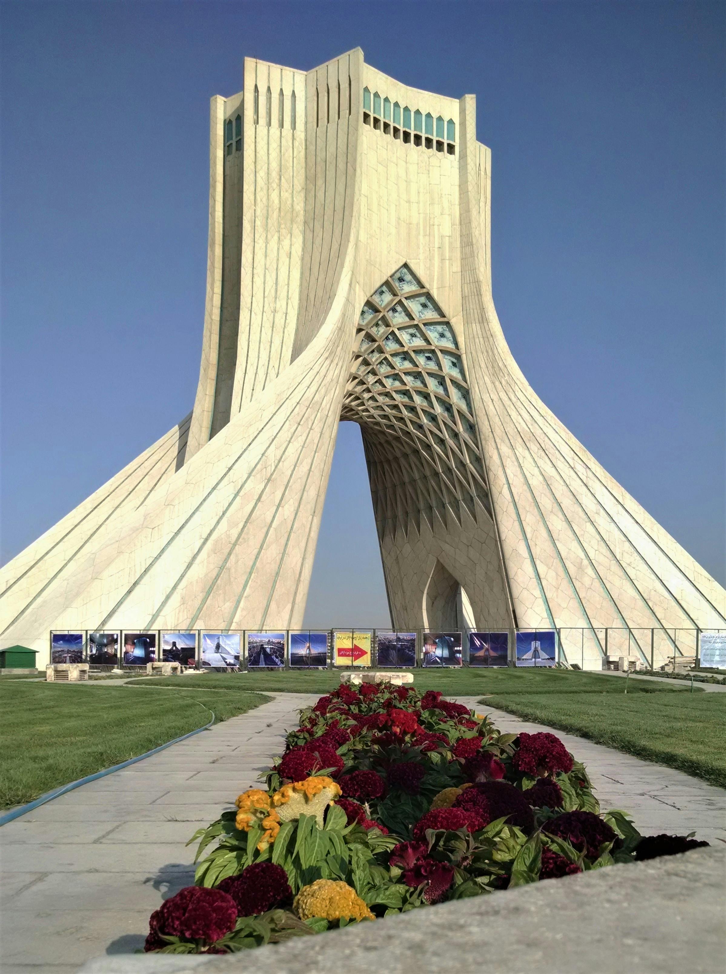 Low Angle Shot of Azadi Tower in Iran · Free Stock Photo