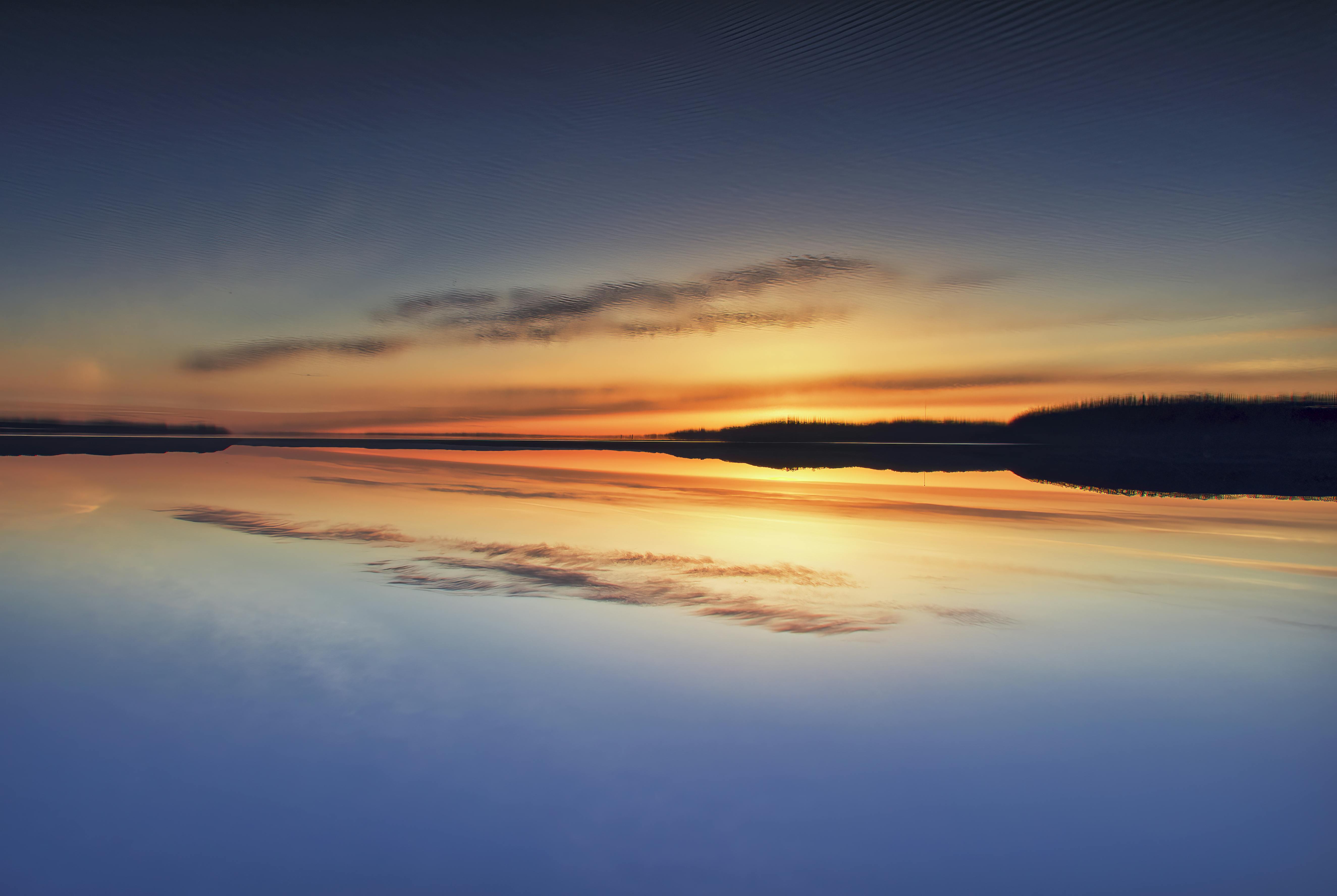 Reflection of Sky at Sunset · Free Stock Photo