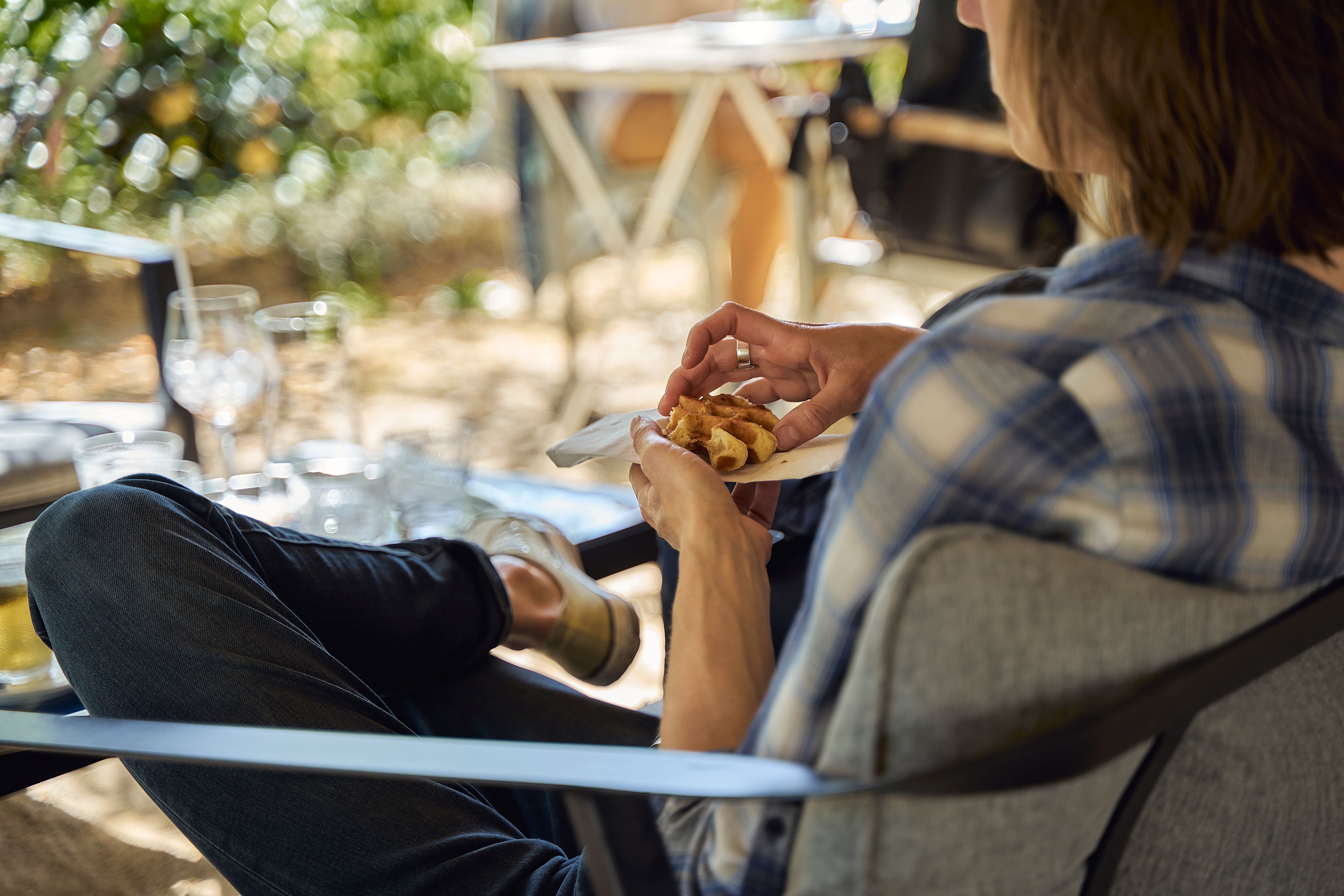Women Eating while Walking at the Park · Free Stock Photo