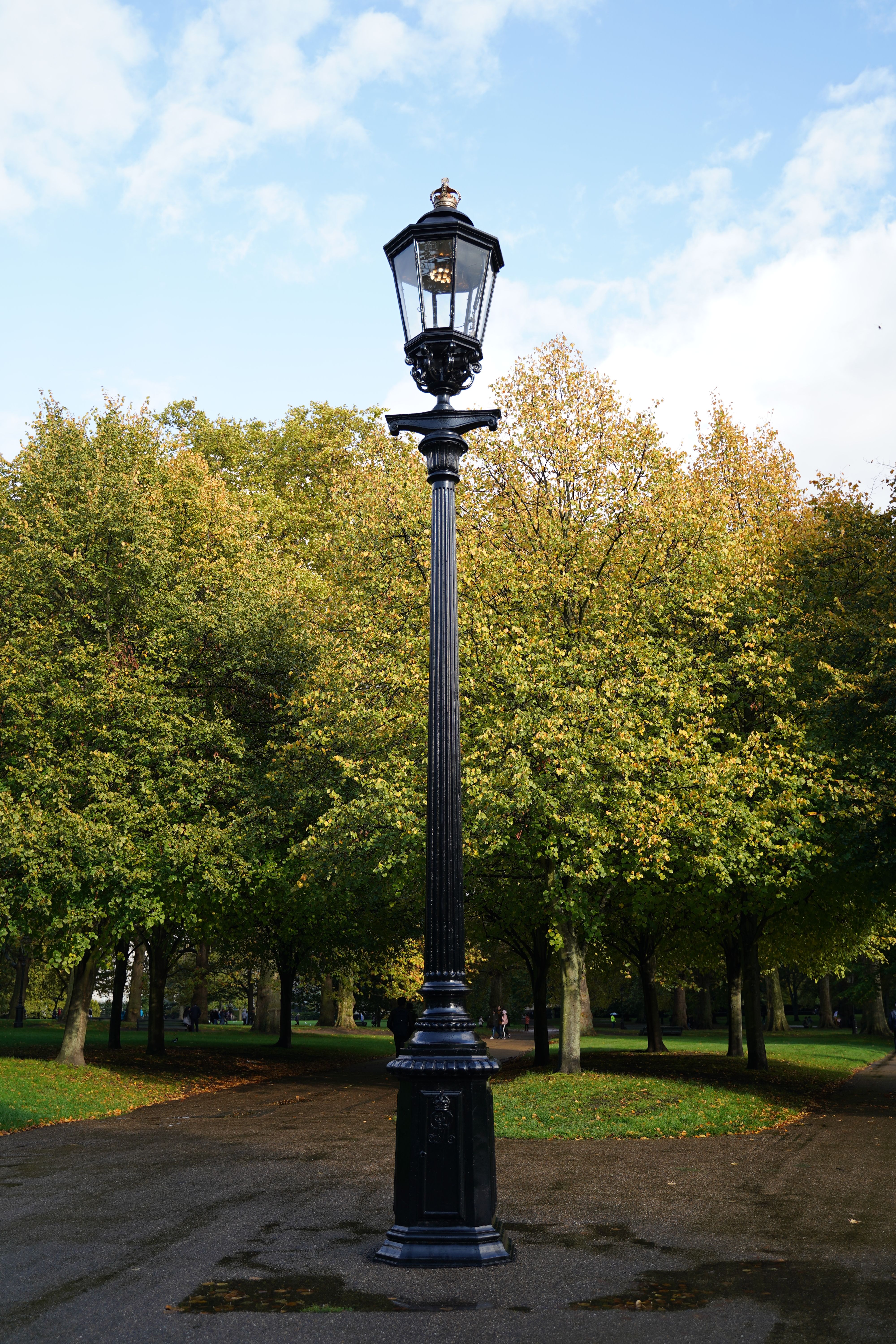 Black Street Lamp Post Near the Green Trees · Free Stock Photo